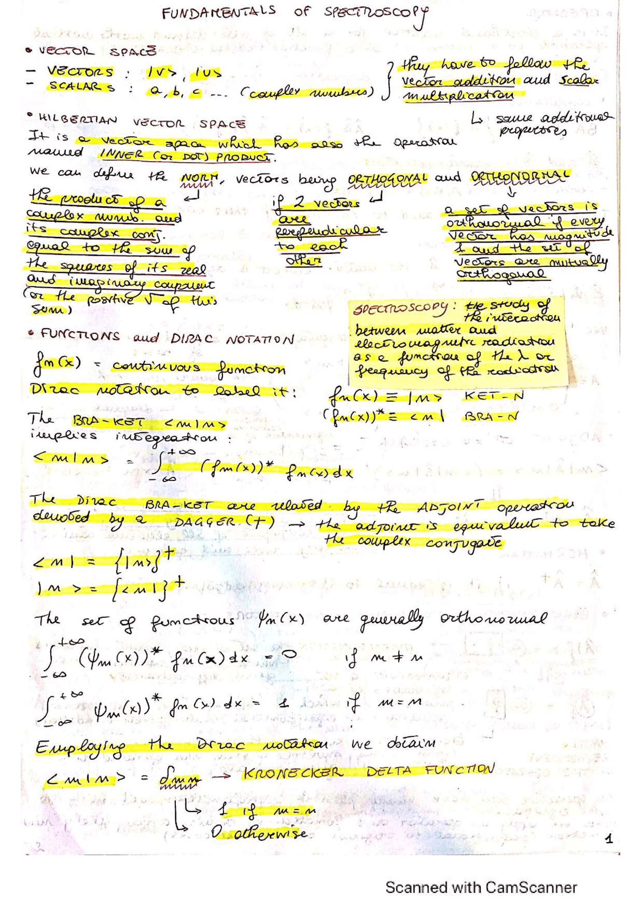 Fundamentals Of Spectroscopy Docsity