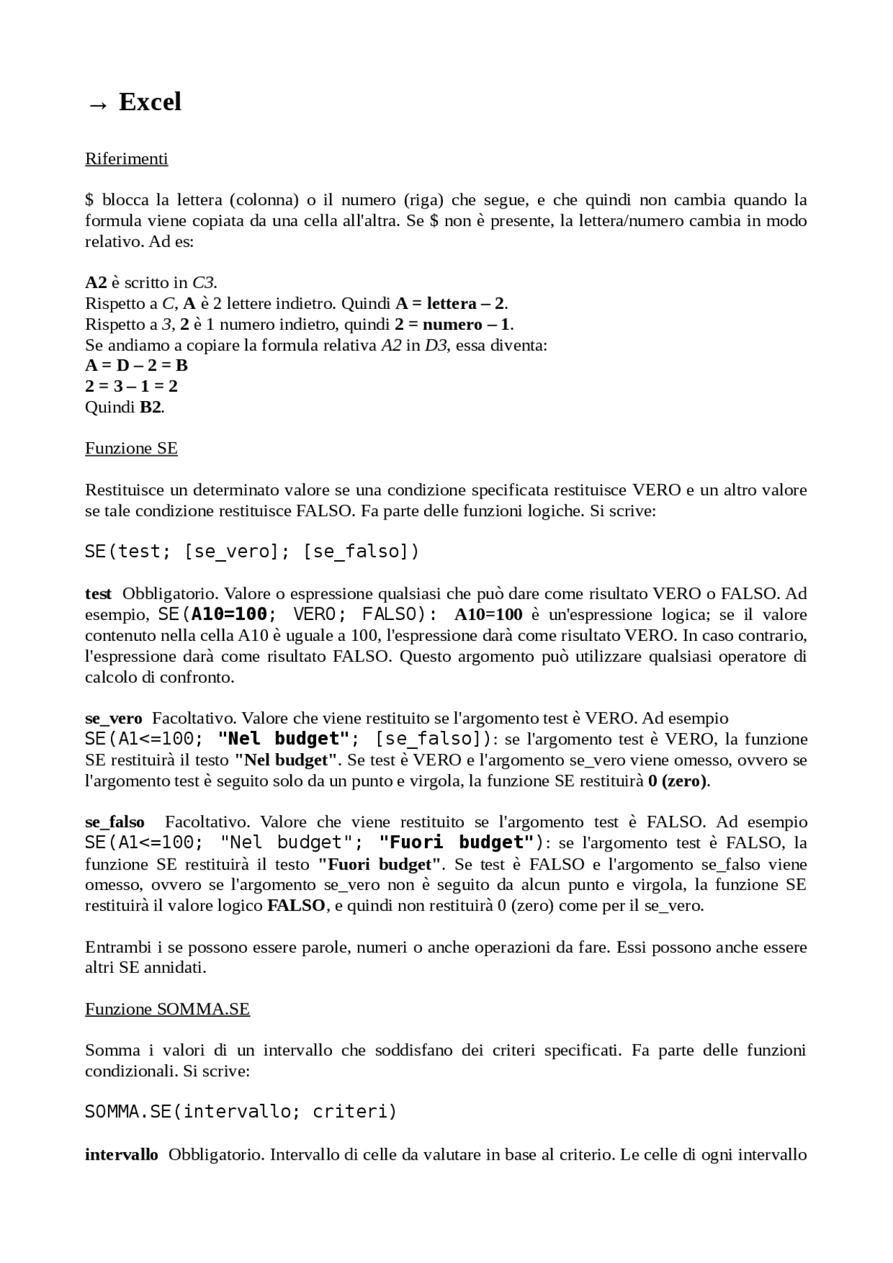 Riassunto Informatica Docsity