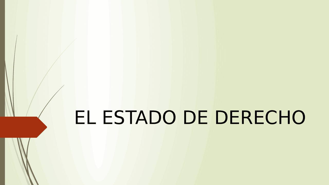 Estado de constitucional de derecho - Docsity
