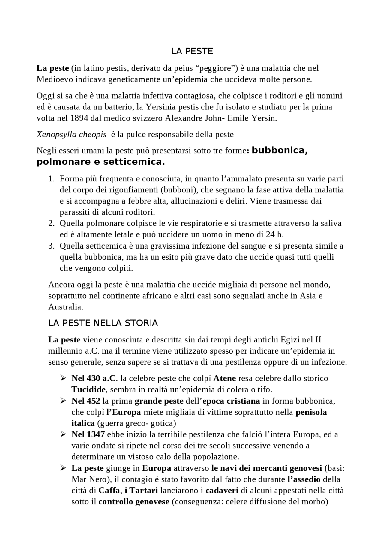 La Peste: analisi e descrizione - Docsity