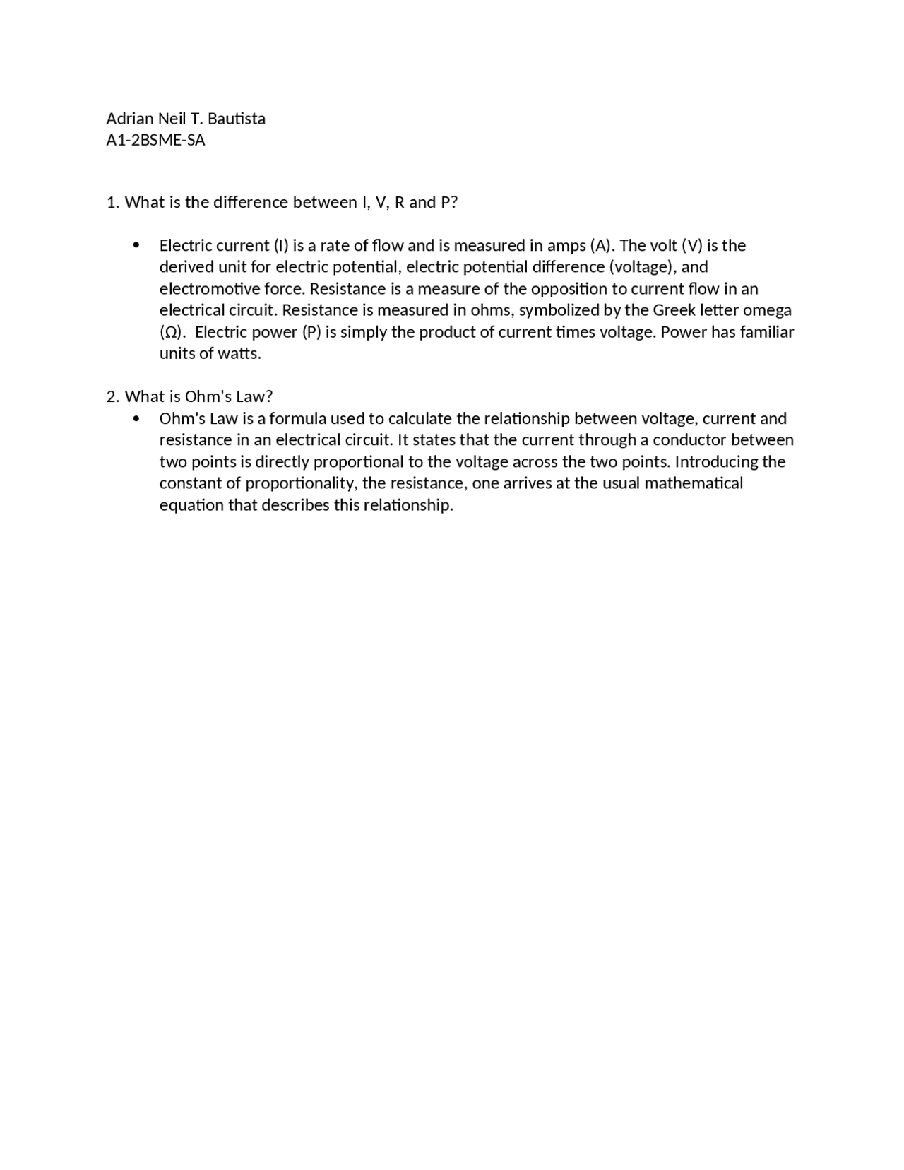 Basic electrical engineering is very good - Docsity