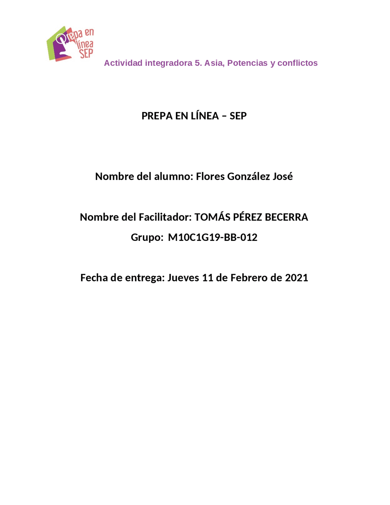 Proyecto Integrador Modulo 11 Ejercicios De Matemáticas Docsity