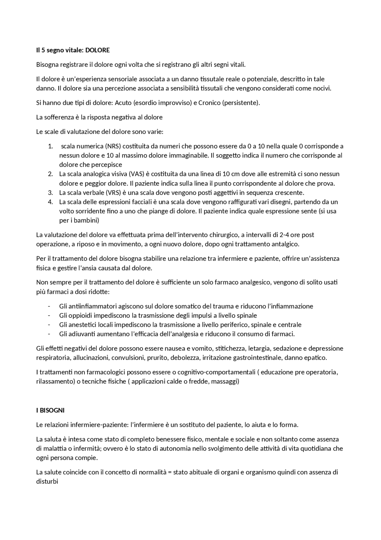 Basi Assistenza Infermieristica Docsity