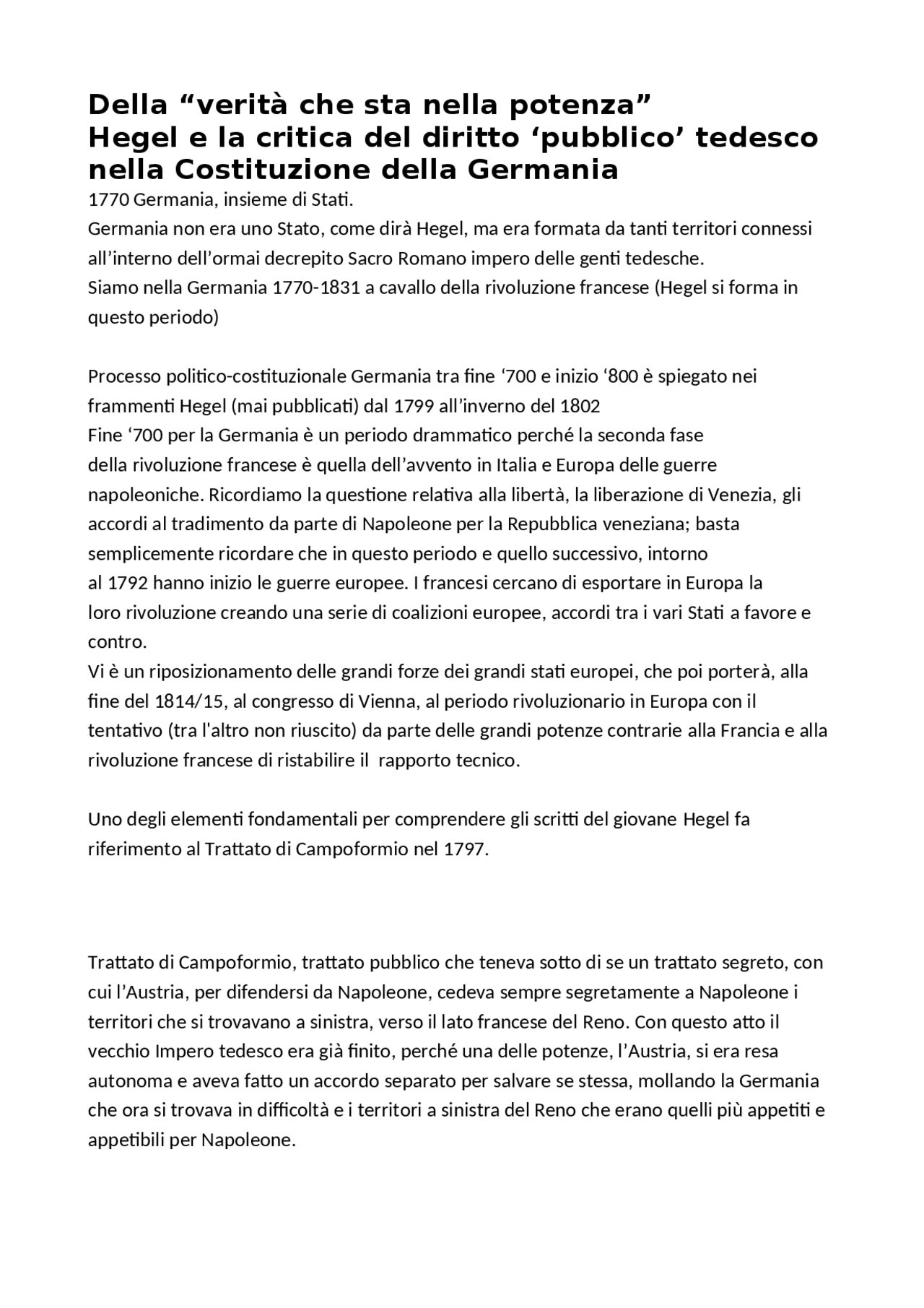 Appunti del professore Antonio Luongo inerenti al libro