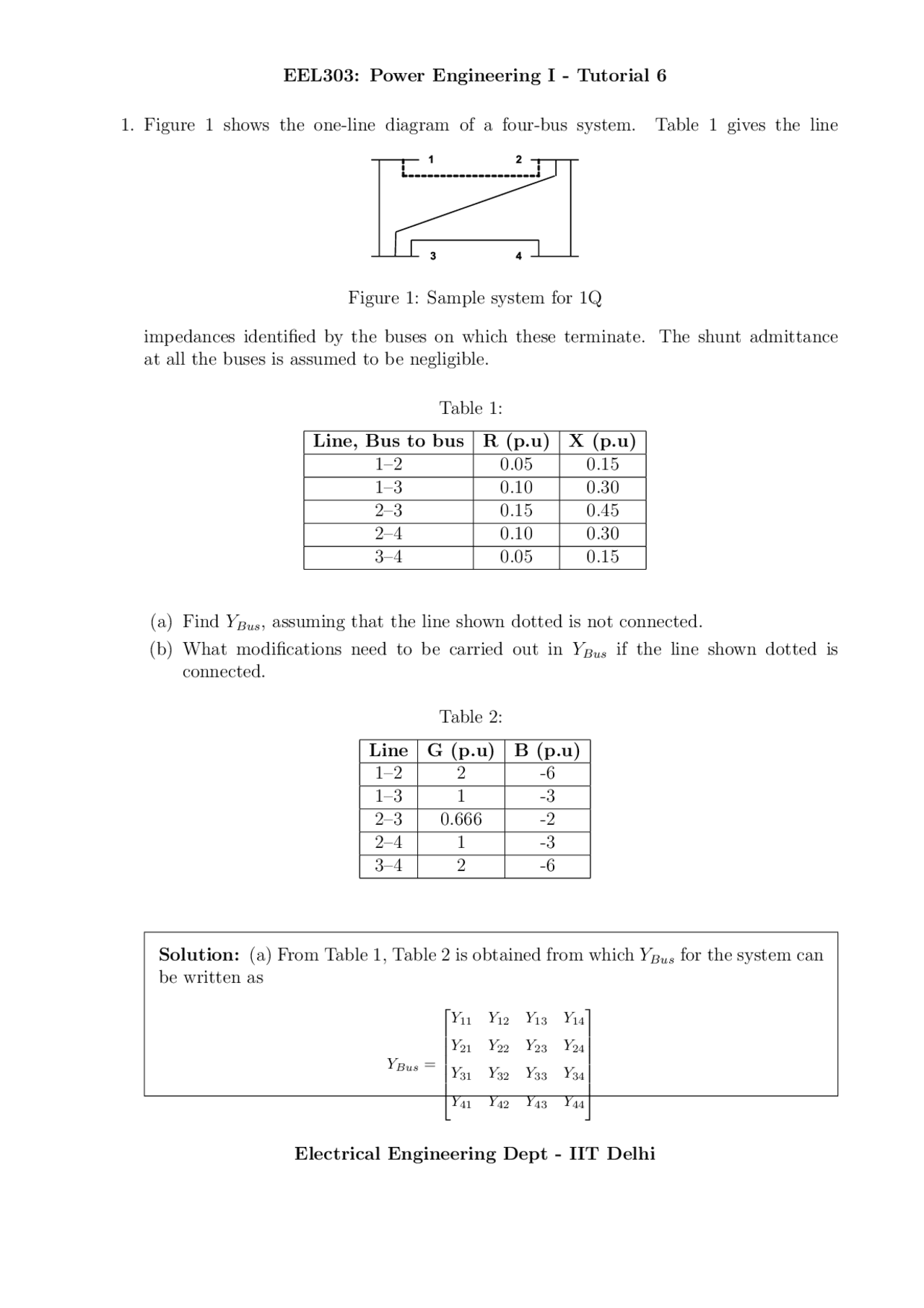 Tutorial 6 On Machines Docsity