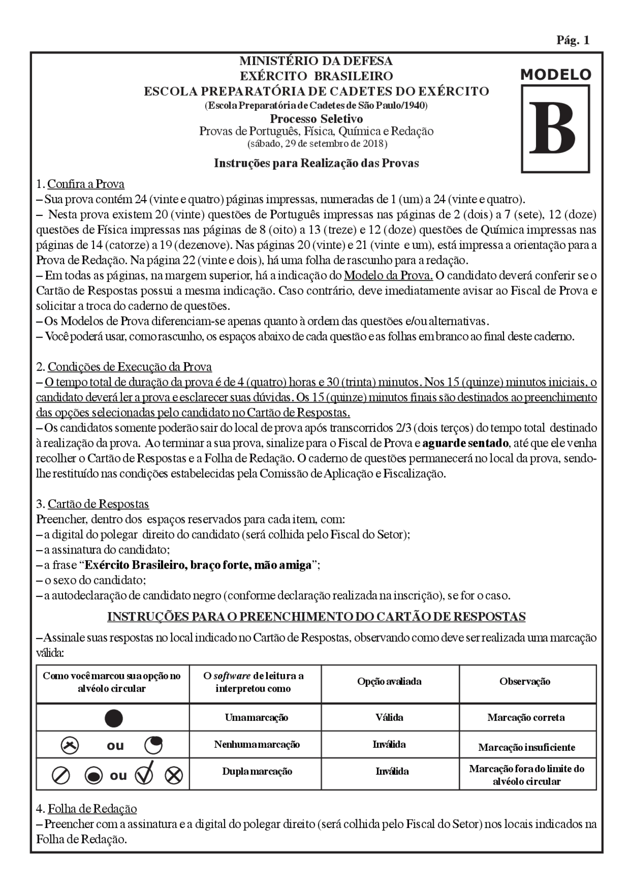 Prova da espcex de 2019 - Docsity