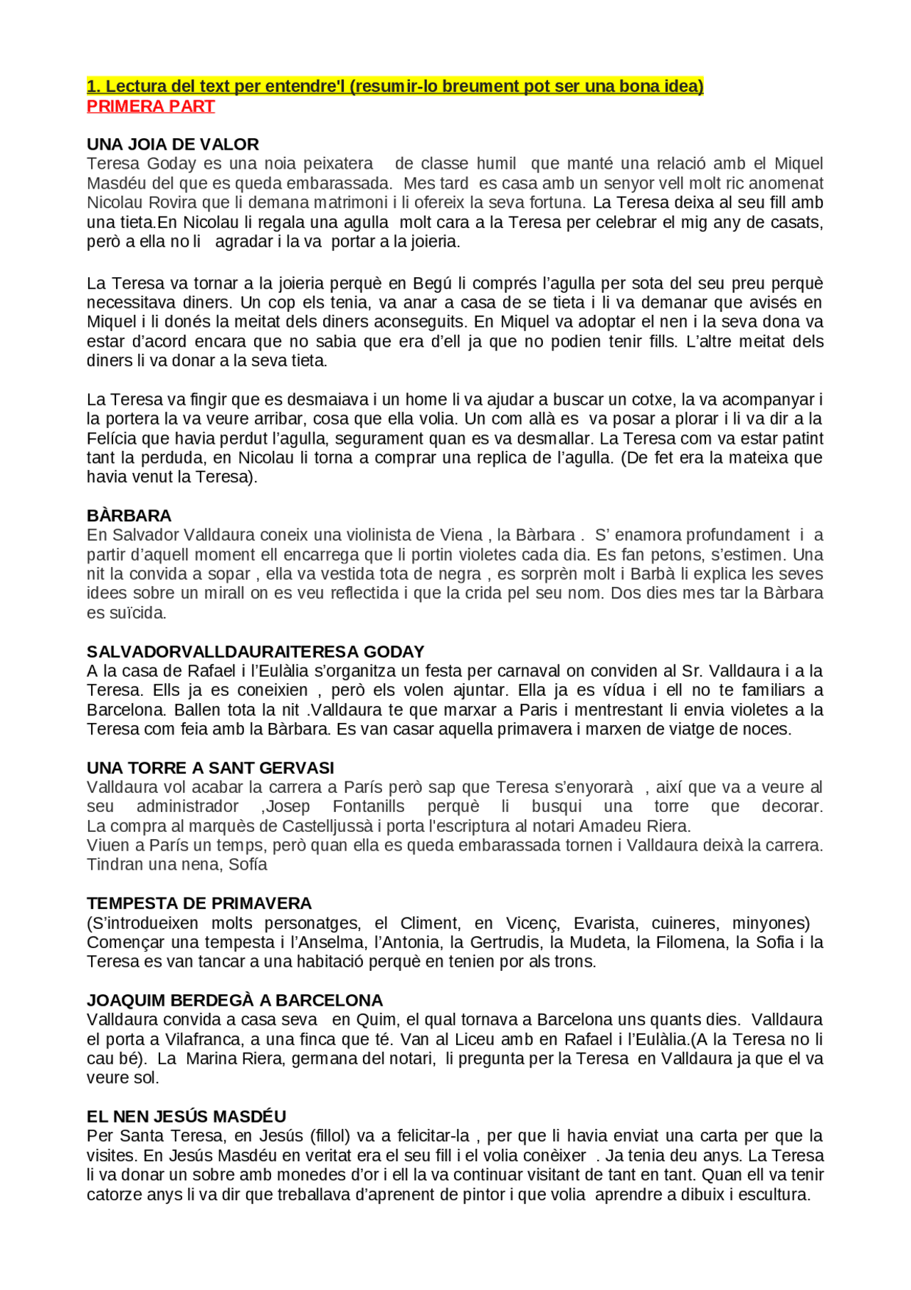 Mirall Trencat Resum Docsity