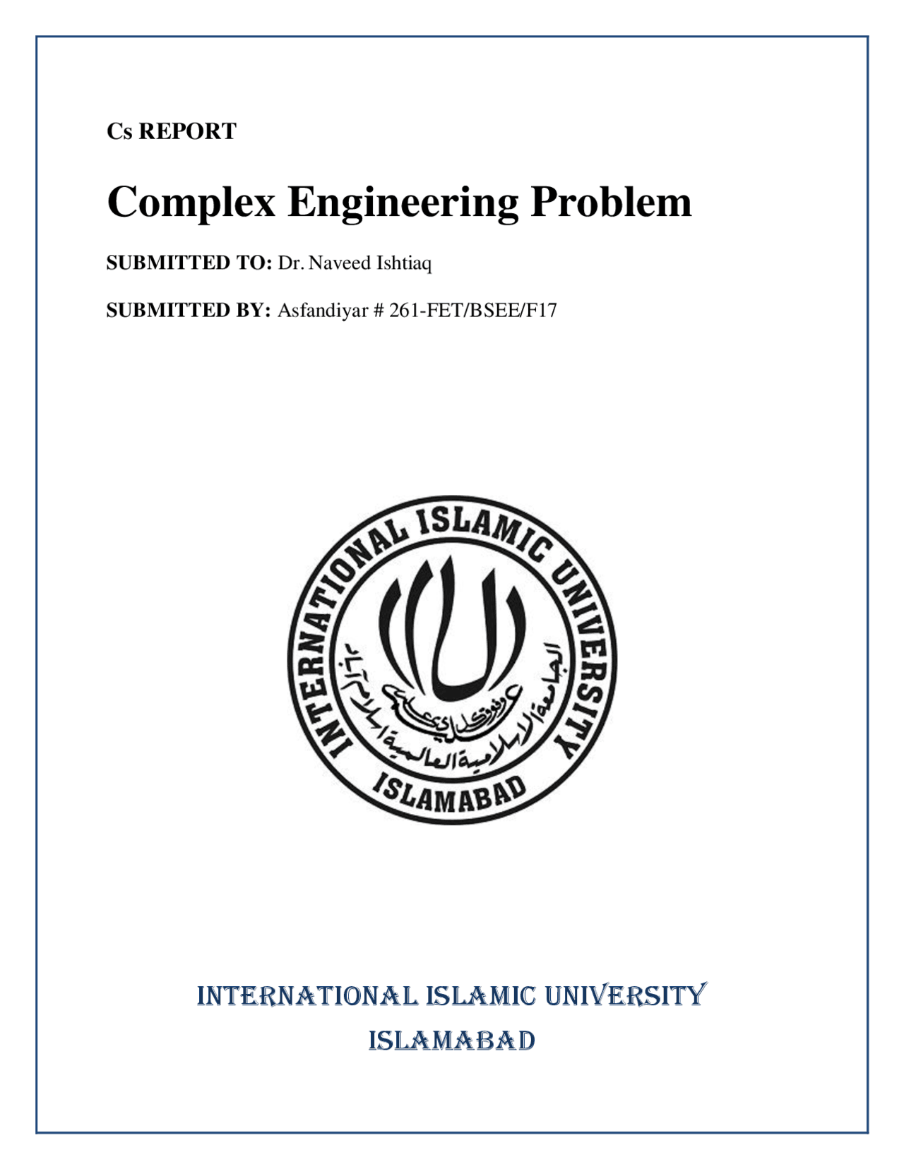 Control System Final Report Docsity