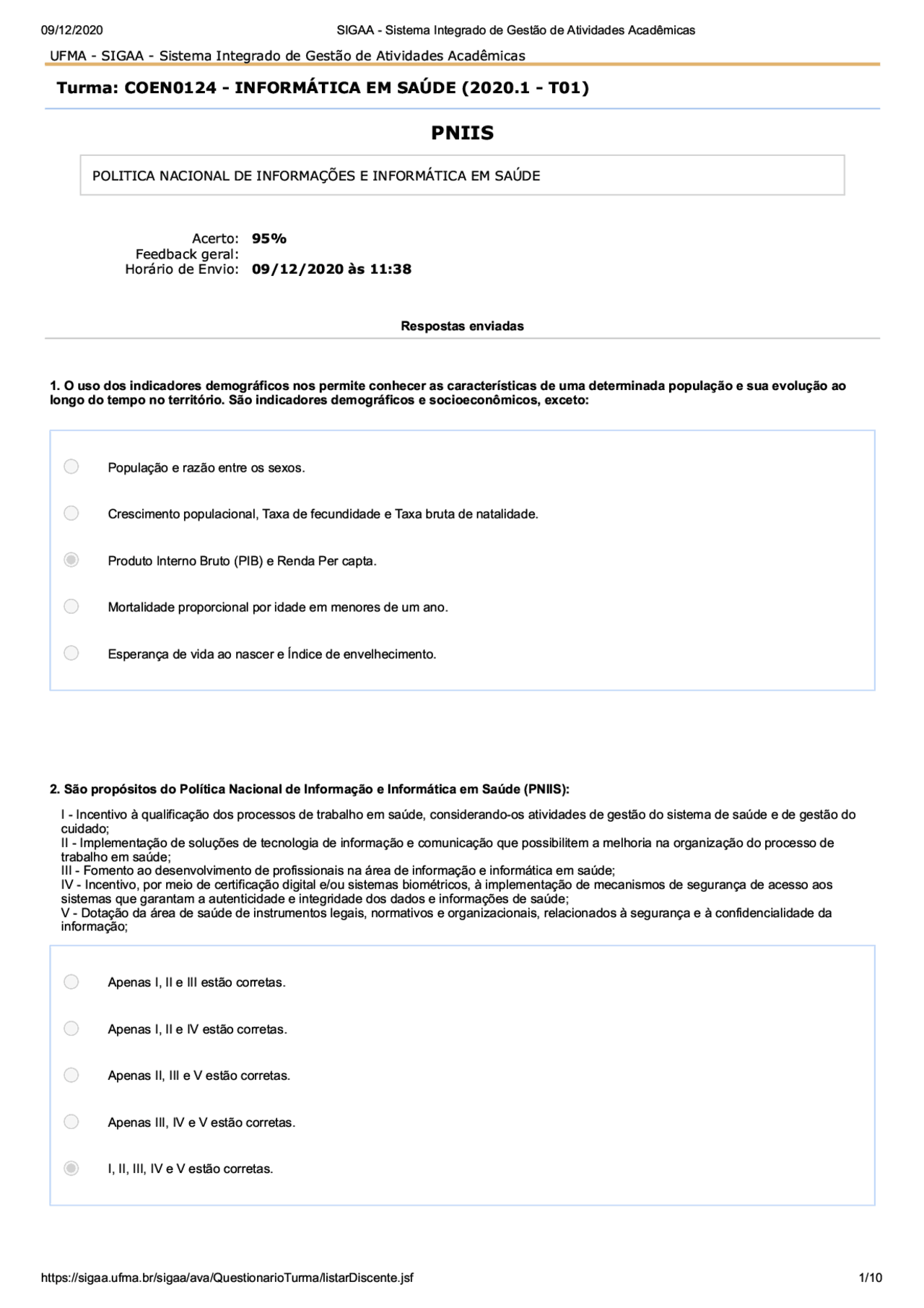 Informatica Em Saúde Questionário Docsity