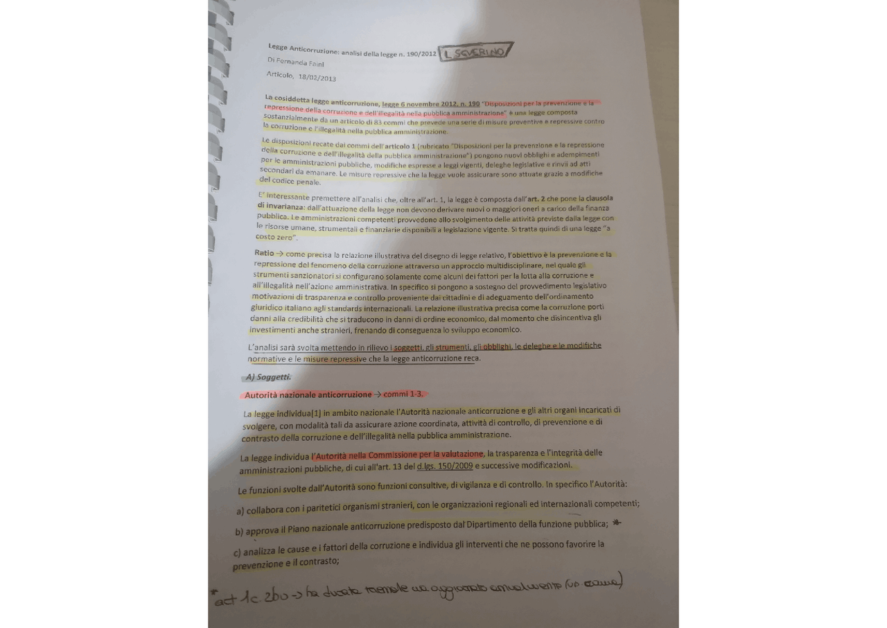 Appunti Soggetti Legge Severinl Docsity