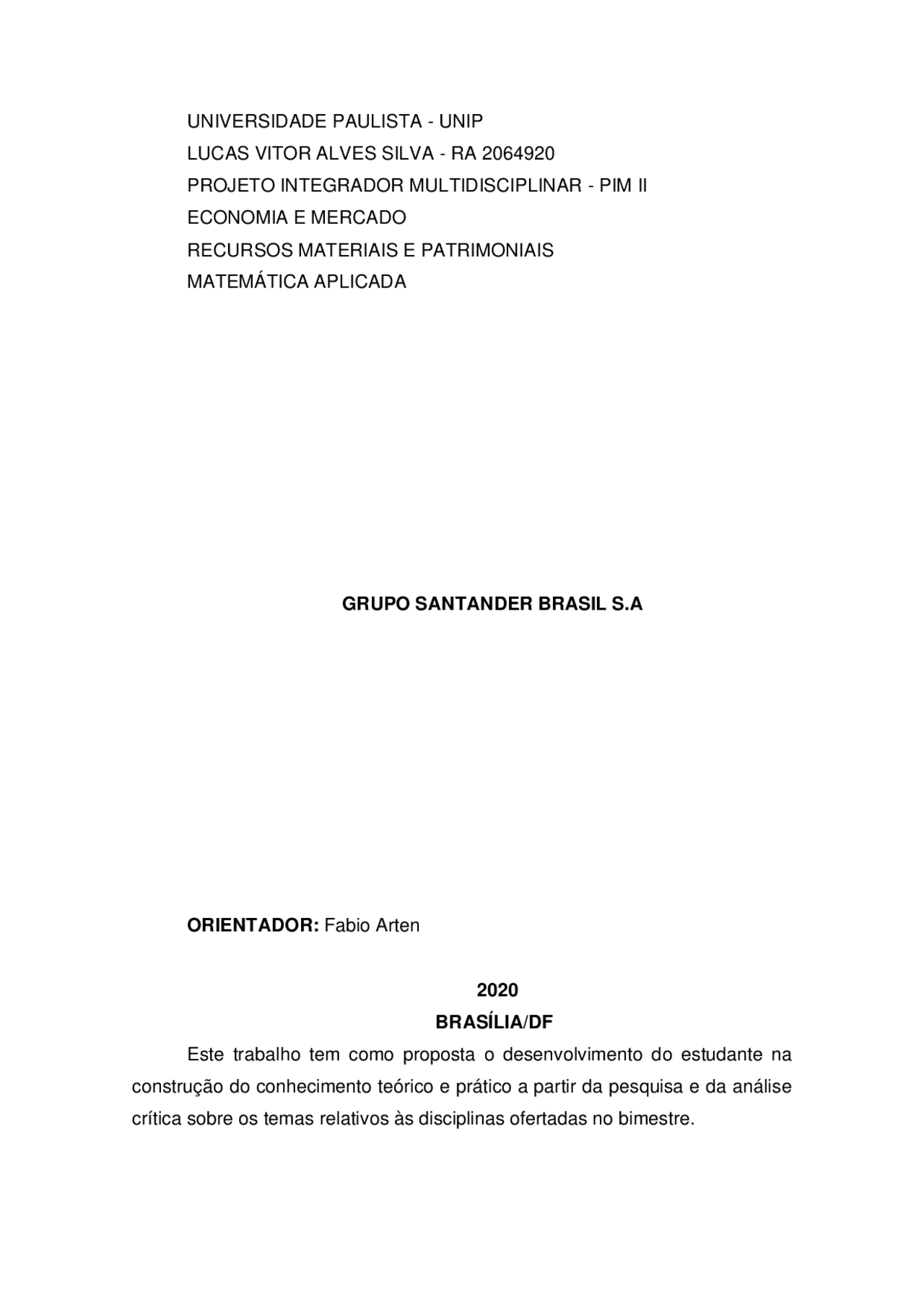 Pim Ii Unip GestÃo PÚblica Docsity