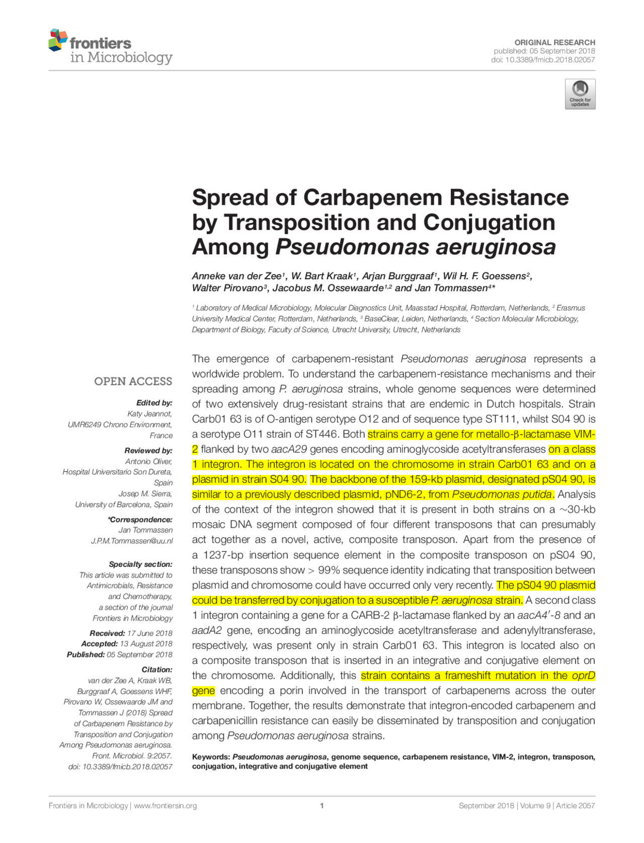 Artigo De Pseudomonas Docsity