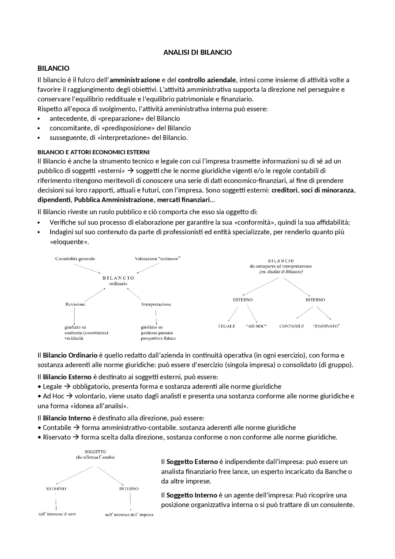 Analisi Di Bilancio Docsity