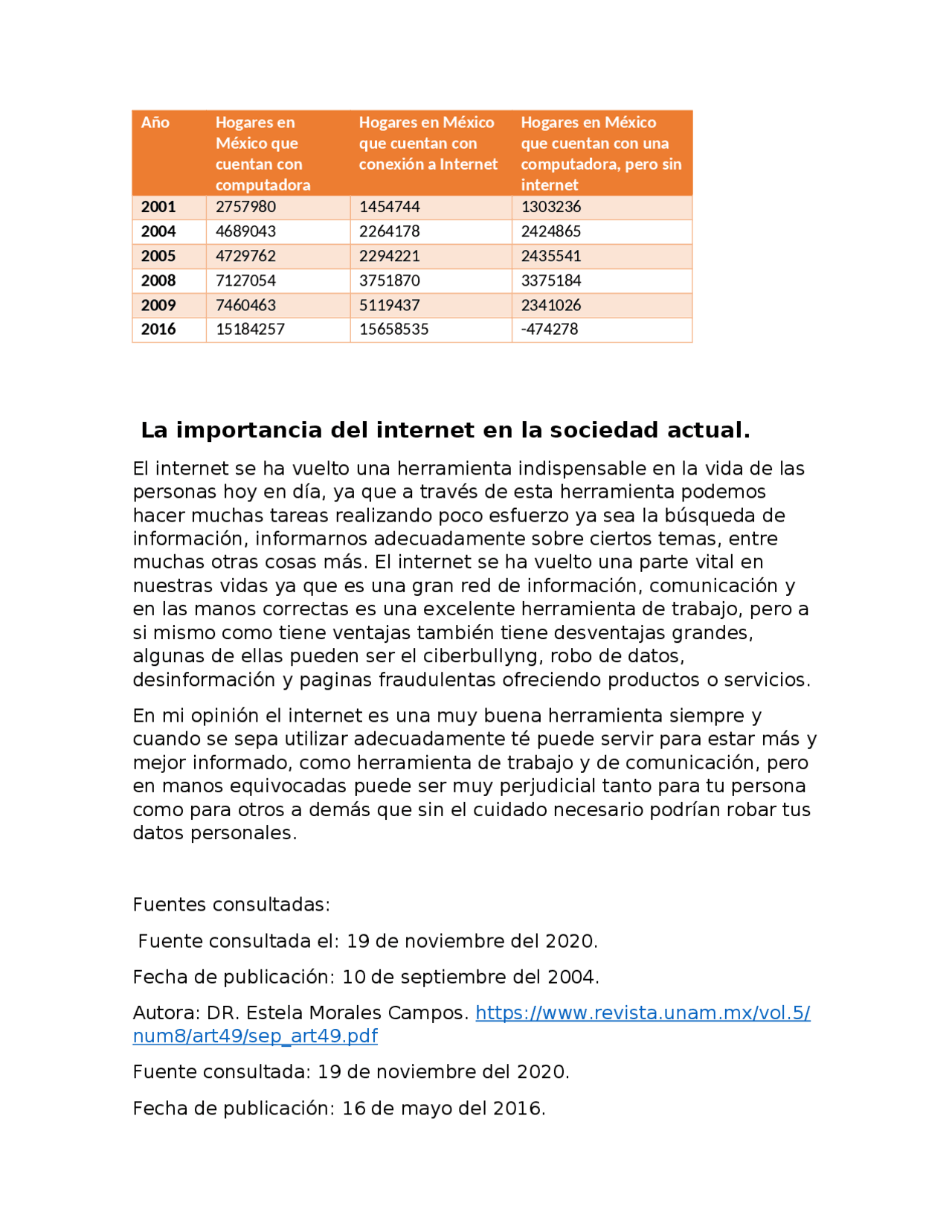 La importancia del internet en la sociedad ac - Docsity
