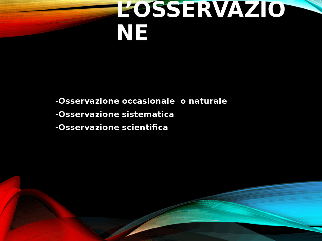 Observation and its types, with an attached observation grid - Docsity