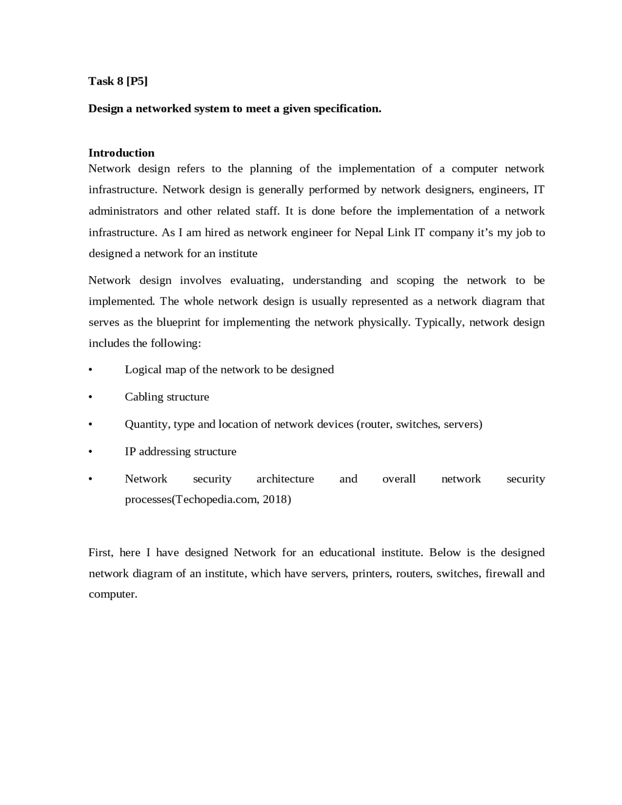 Task 8 Of Networking Assignment Docsity