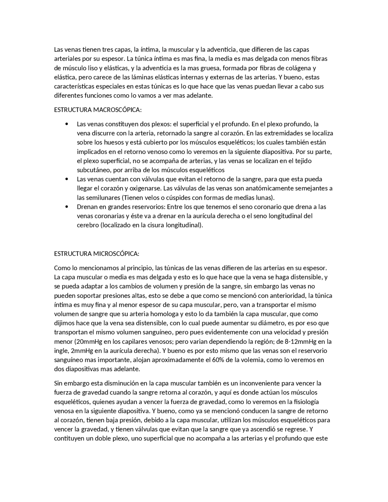 Resumen de Venas Guyton - Docsity