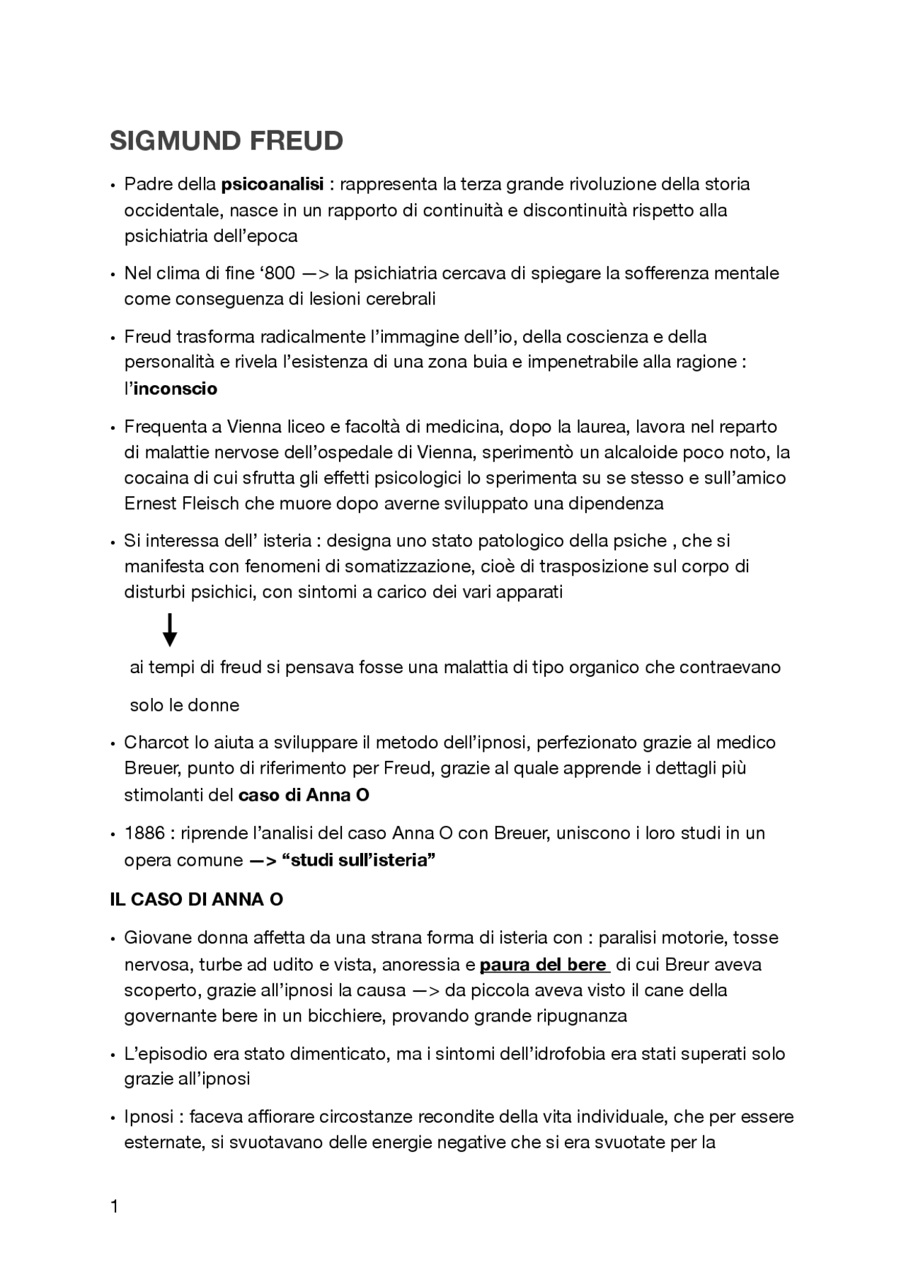 Vita E Opere Di Sigmund Freud Docsity