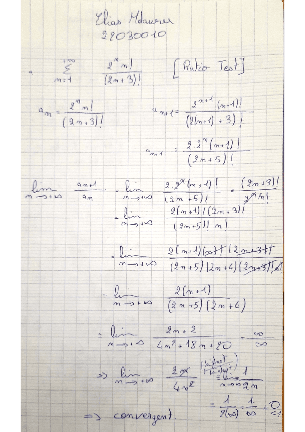 Calculus 2 Solving Exam Docsity