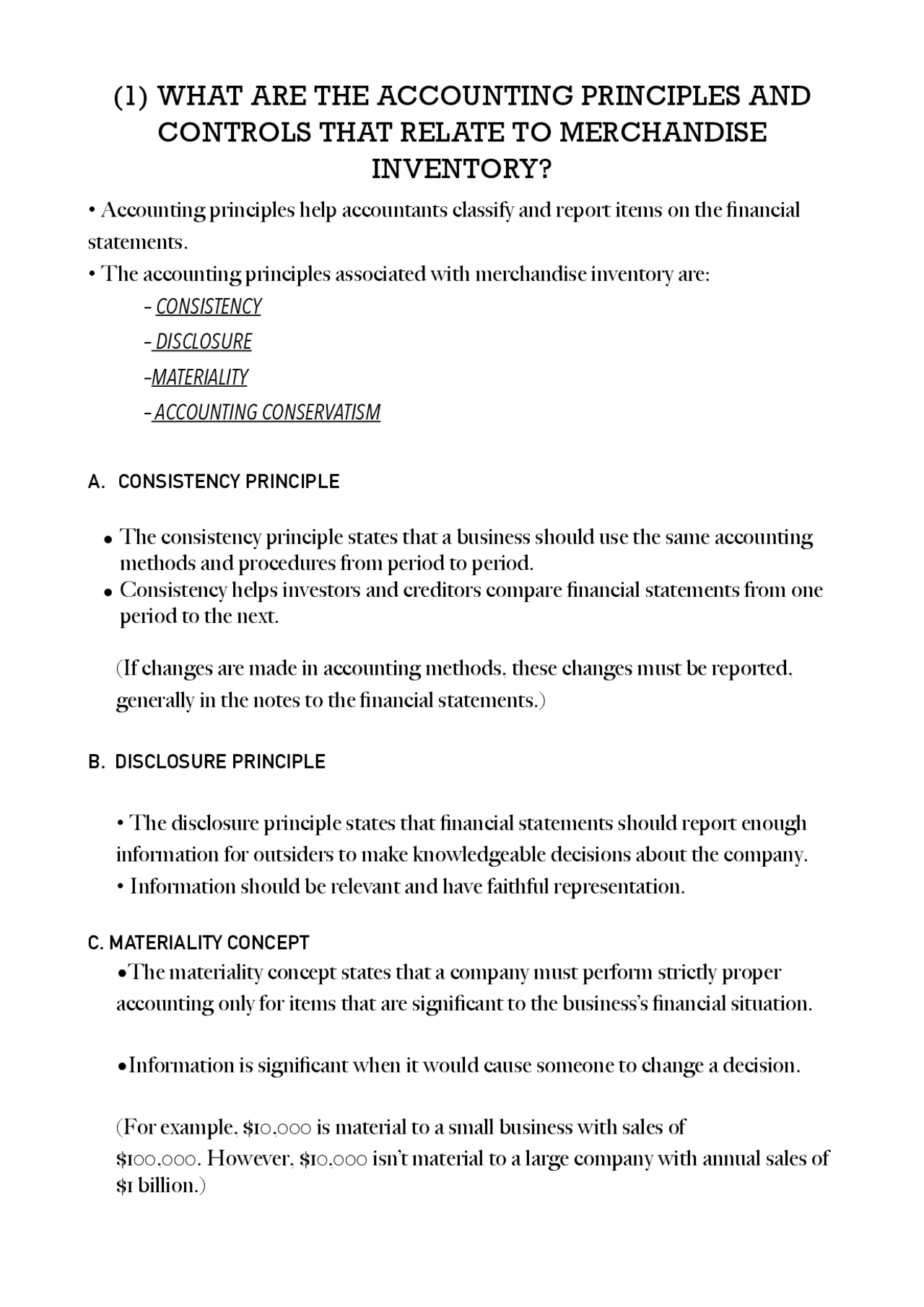 Chapter 6 accounting - Docsity