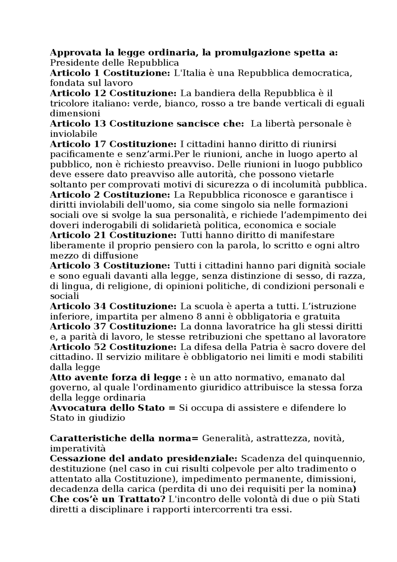 Paniere Ordine Alfabetico E Campus Diritto Pubblico Docsity