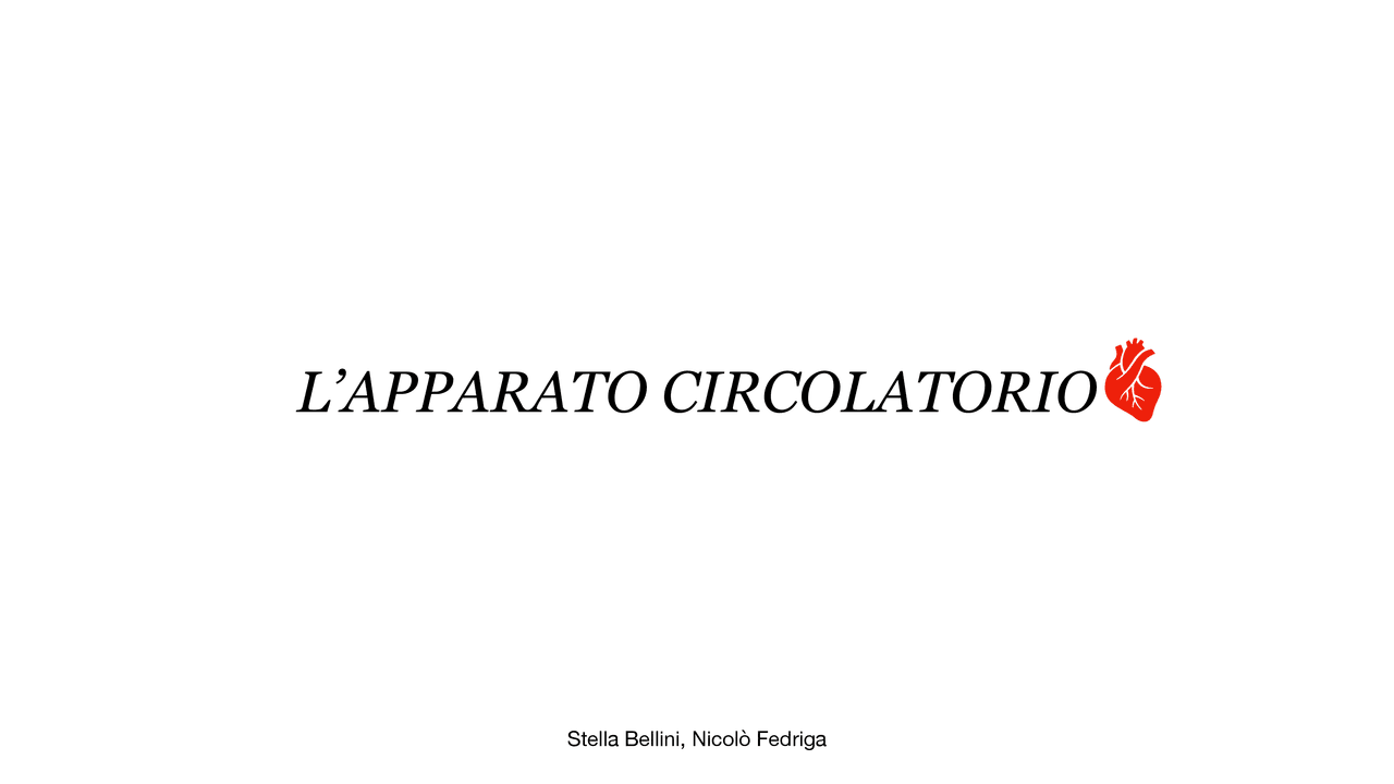 Apparato Circolatorio Docsity