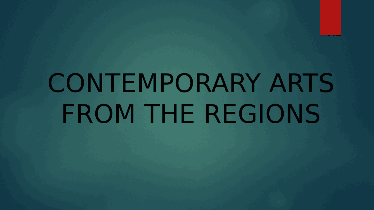 Contemporary arts from the region 3 philippines | Study Guides ...