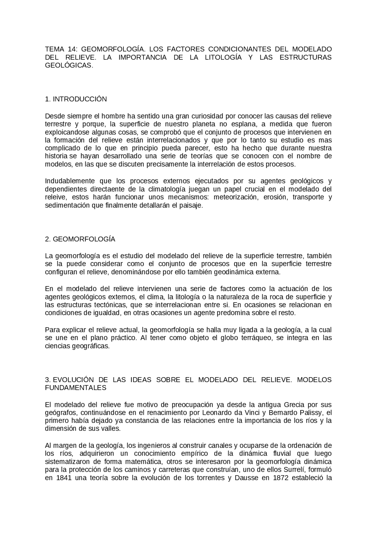 Tema 14 Oposicpedia Oposiciones Biologia Docsity
