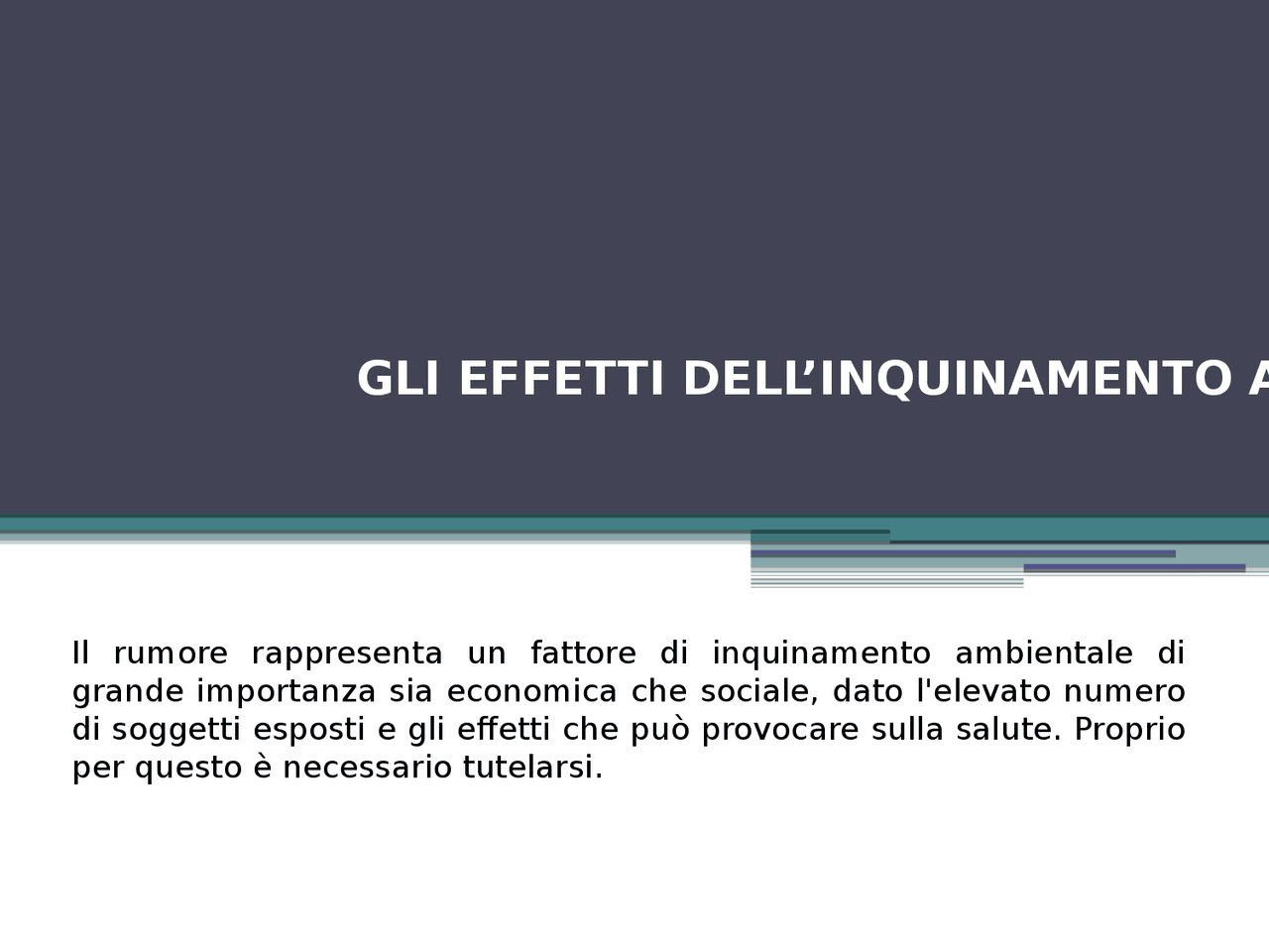 Powerpoint effetti inquinamento acustico | Guide, Progetti e Ricerche ...