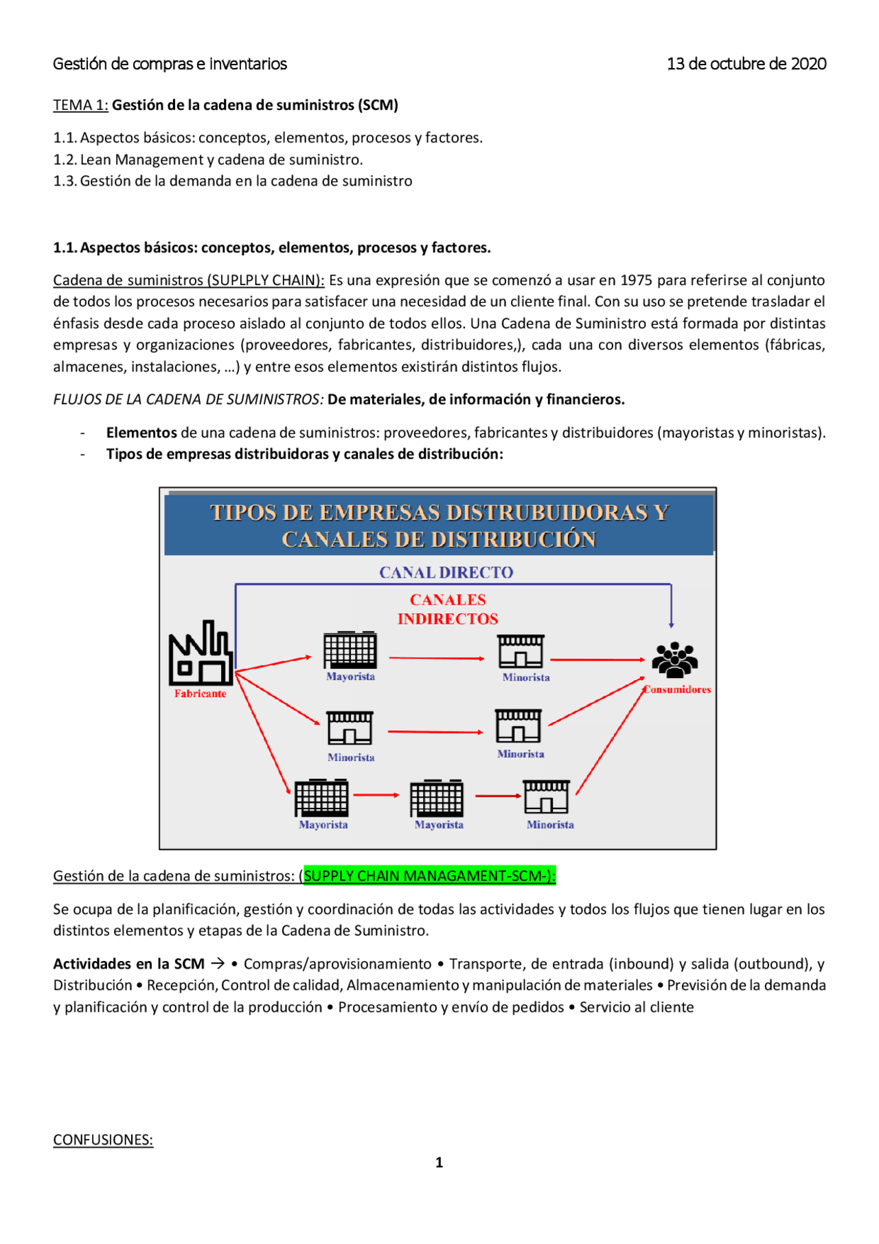 Apuntes Gestión De Compras E Inventarios Apuntes De Gestión Comercial