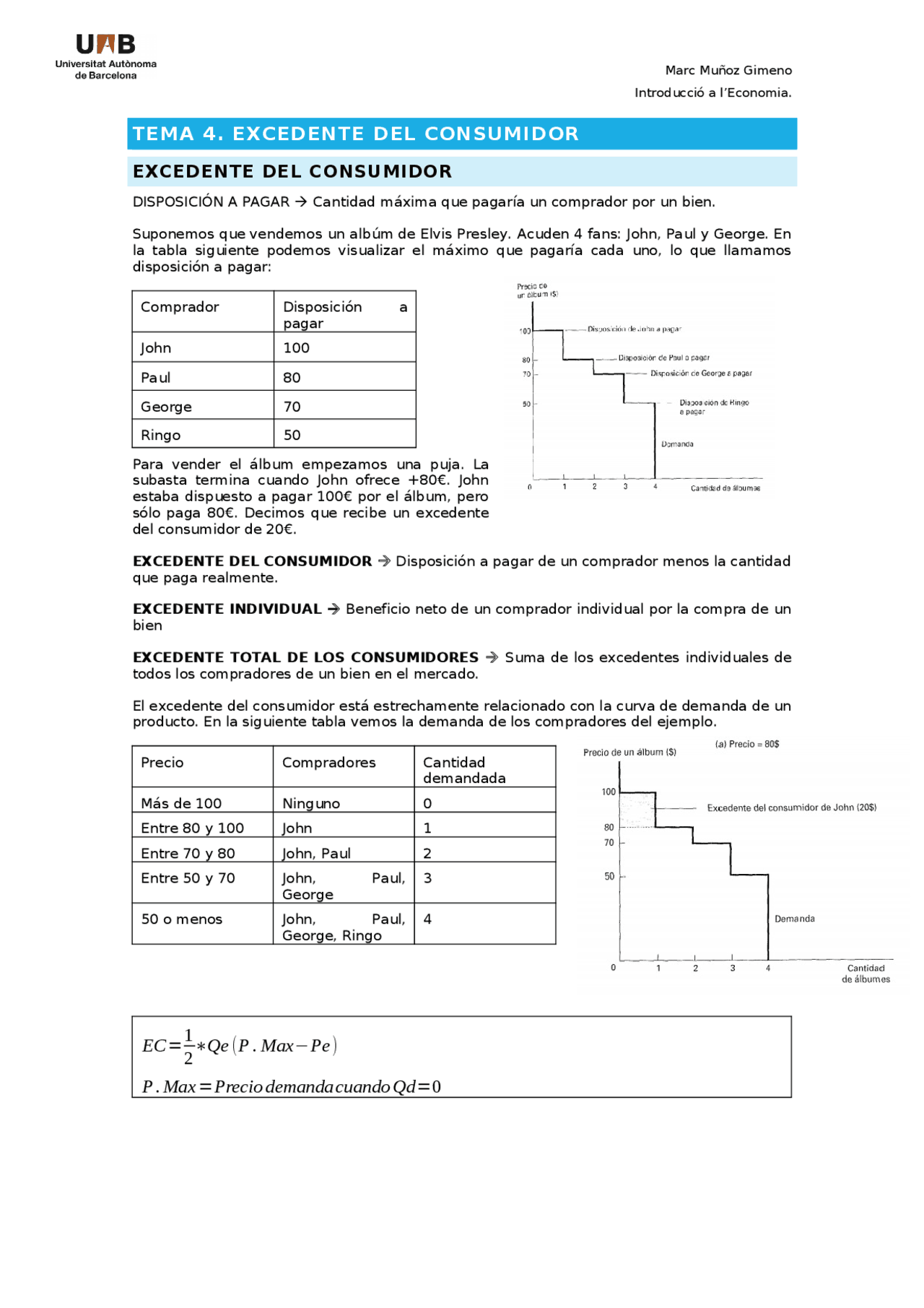 Tema 4 Intro Economia Uab Docsity