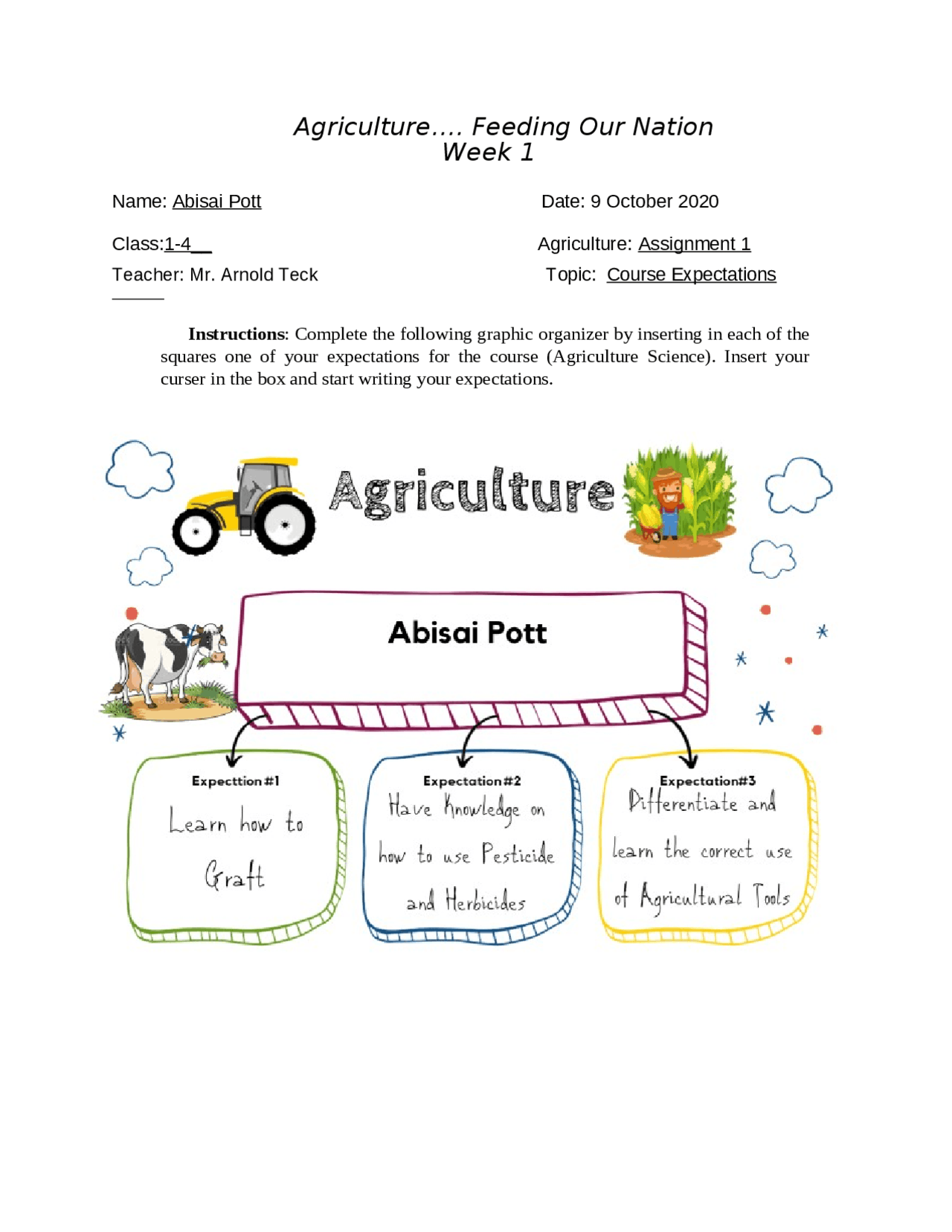Agricultural research paper number 2 - Docsity