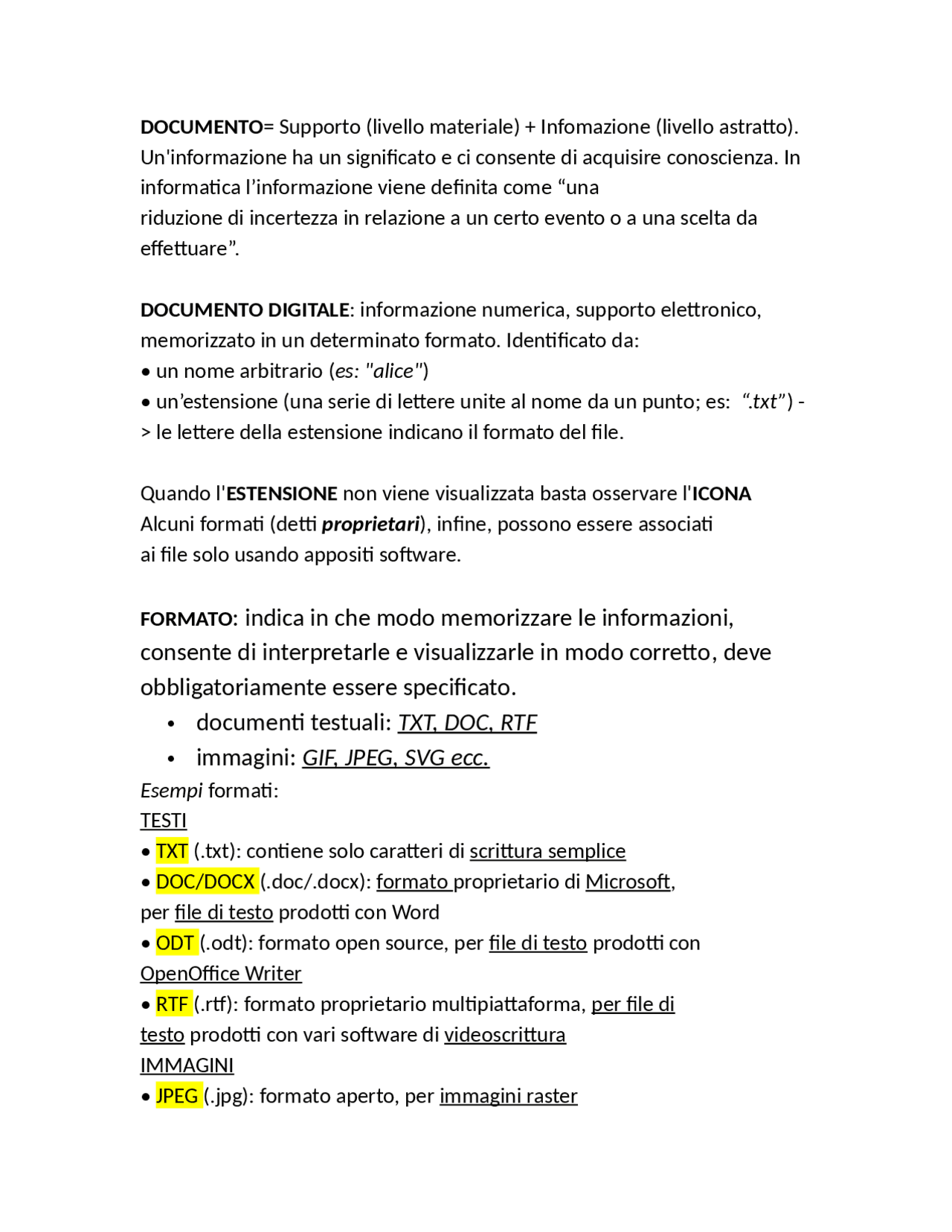 Editoria Digitale Esame Sai Docsity