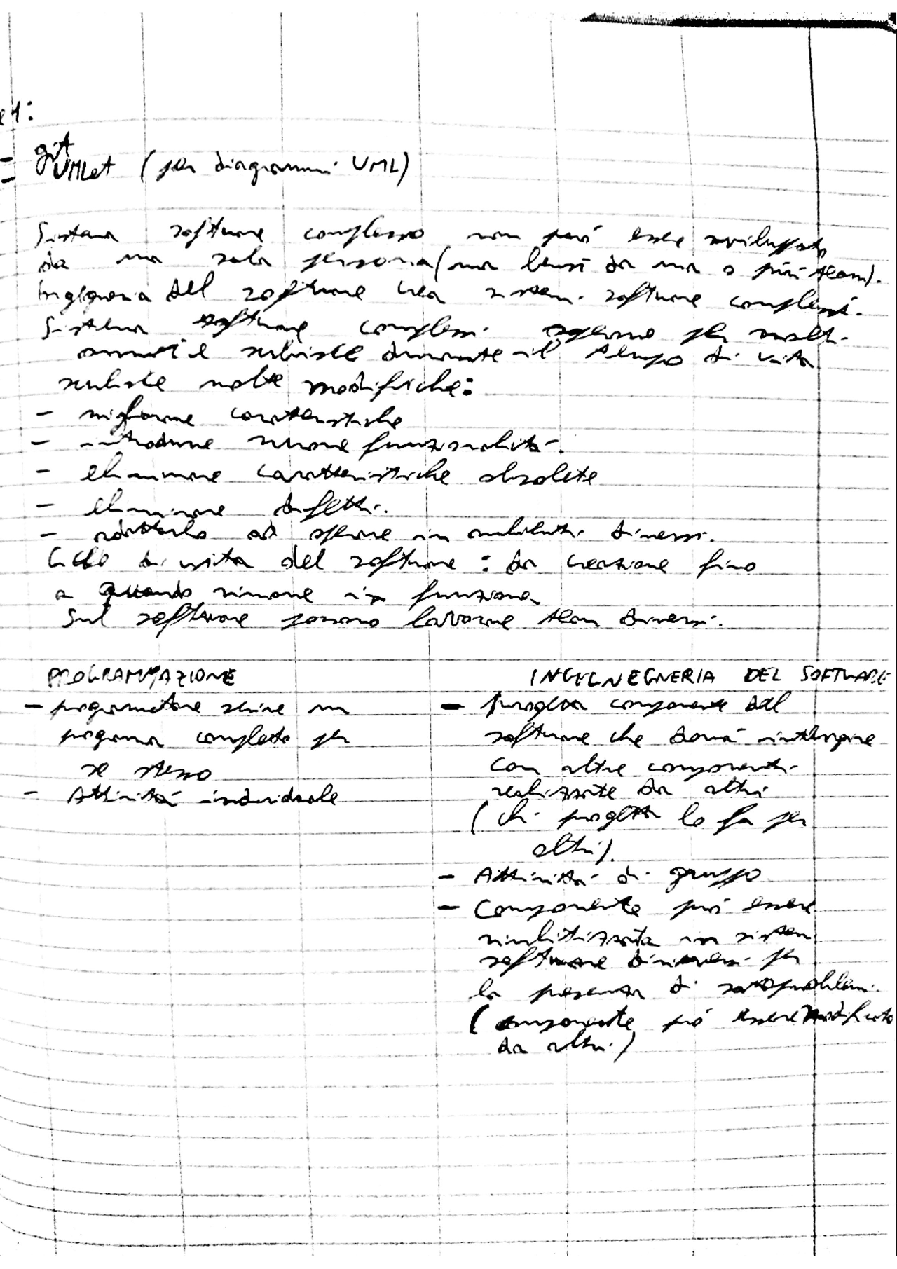 Prima Lezione Ingegneria Del Software Docsity