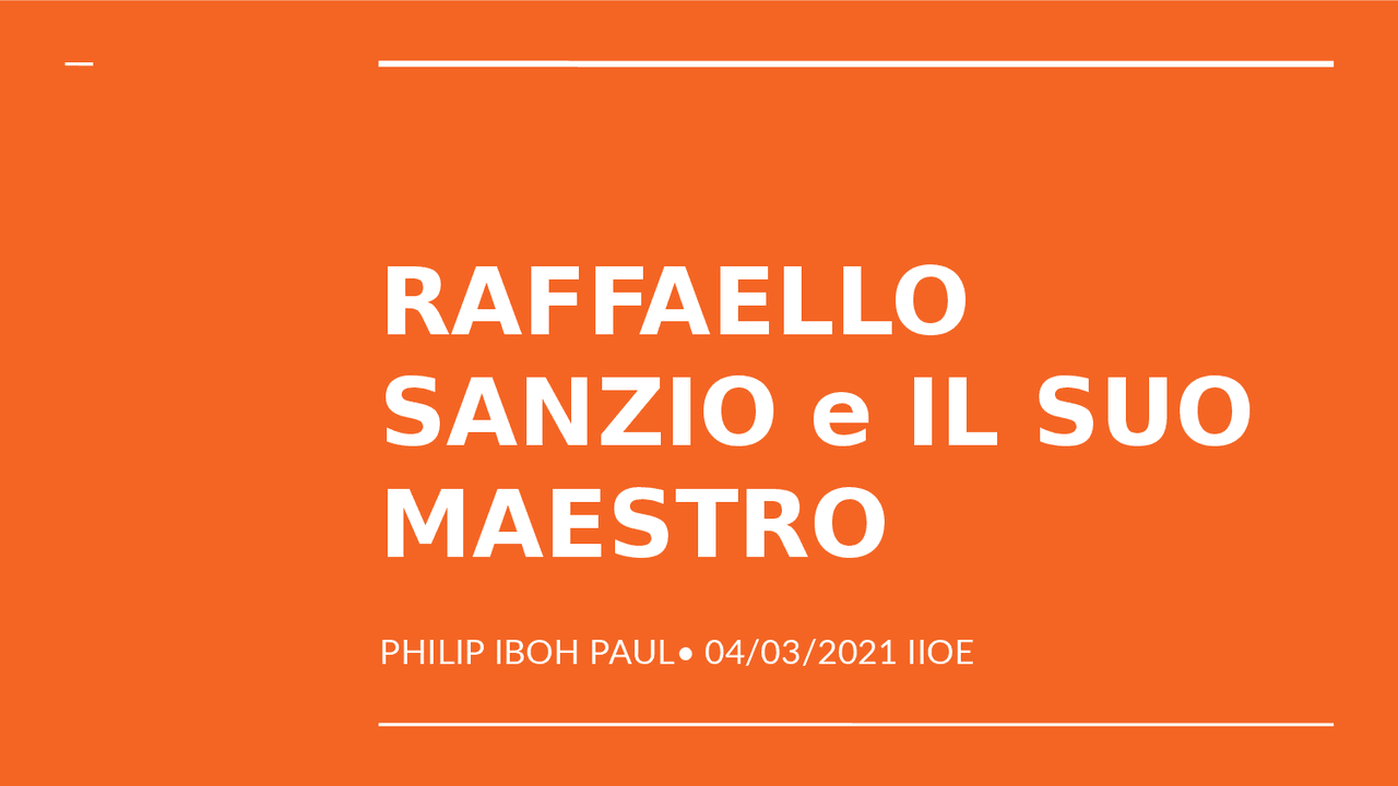 Raffaello Sanzio E Perugino Docsity