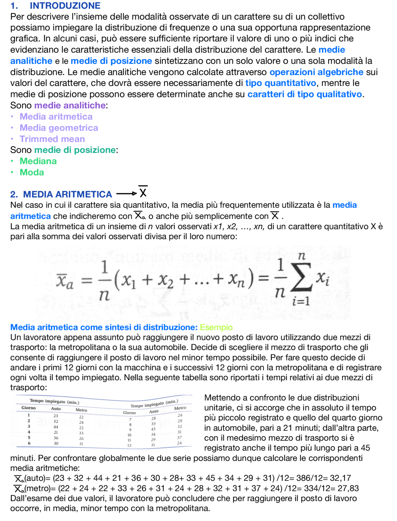 Statistica Appunti Librolezioni Appunti Di Statistica Docsity