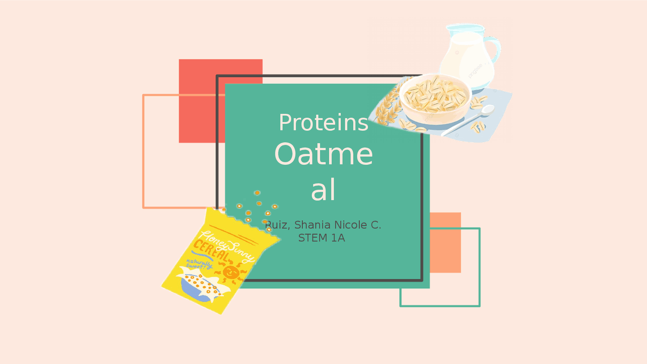 Oatmeal Composition - Docsity