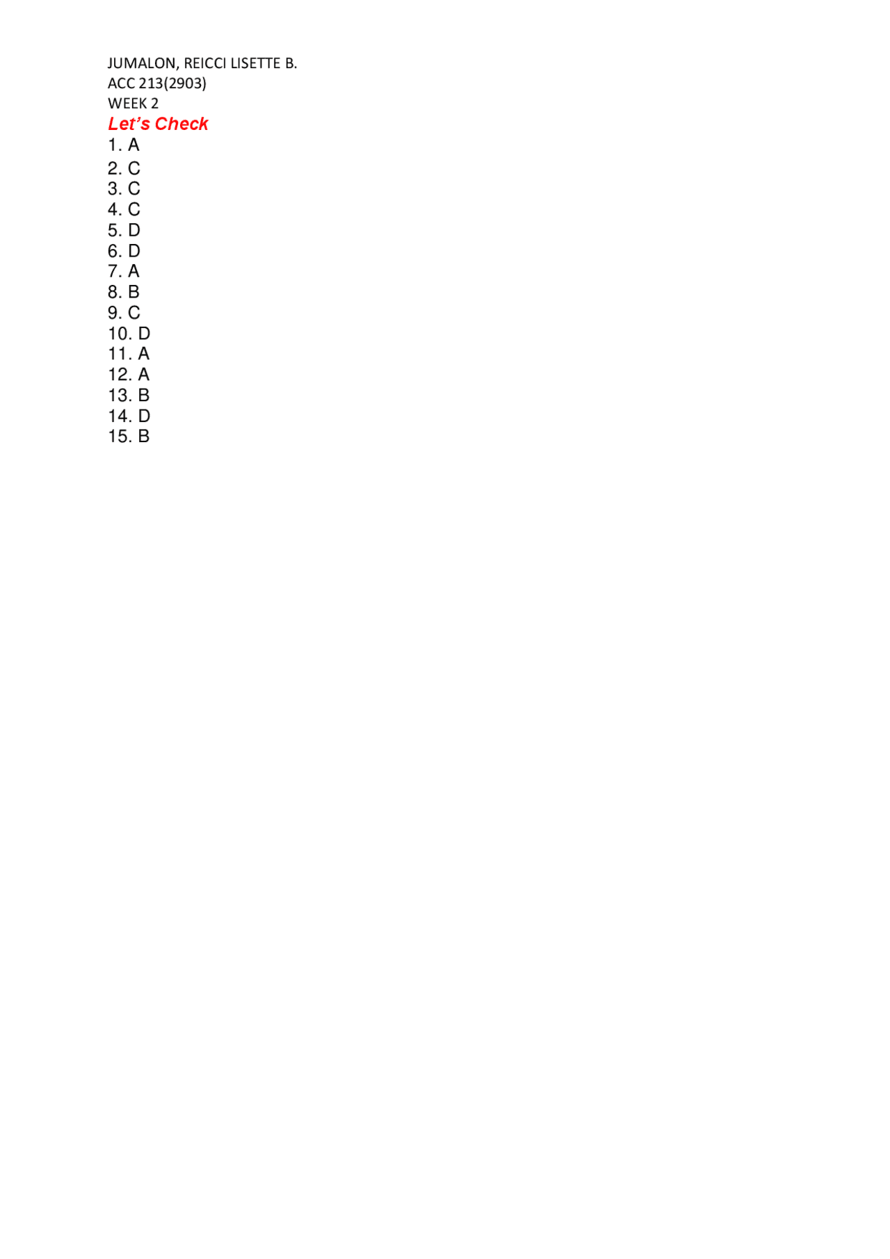 Quantitative Methods Mcq Docsity