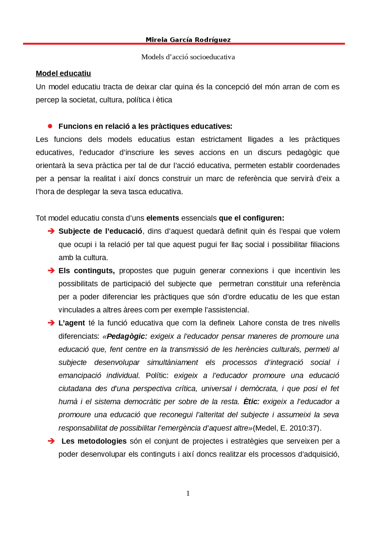 Models Dacció Socioeducativa A Lescola Uoc Docsity