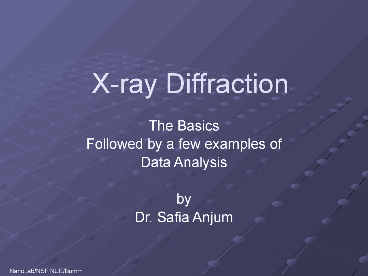X Ray Diffraction Techniques Docsity