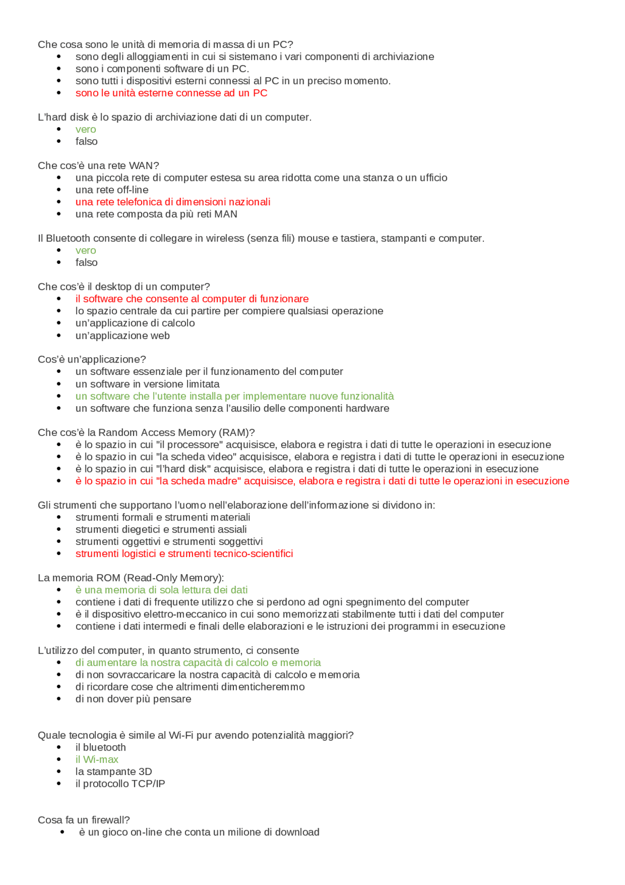 EIPASS 7 USER 1 MODULO - Docsity