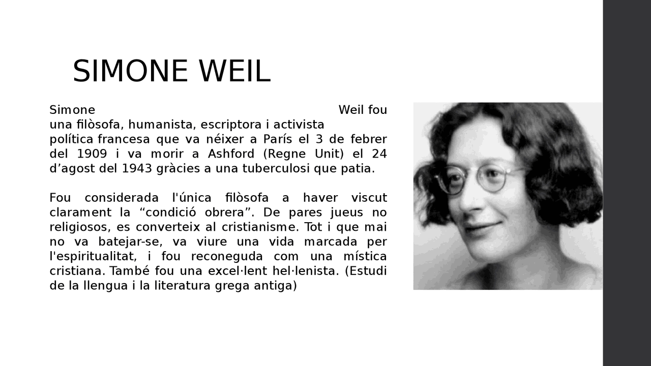 Apuntes Simone Weil Trabajo Filosofia Docsity