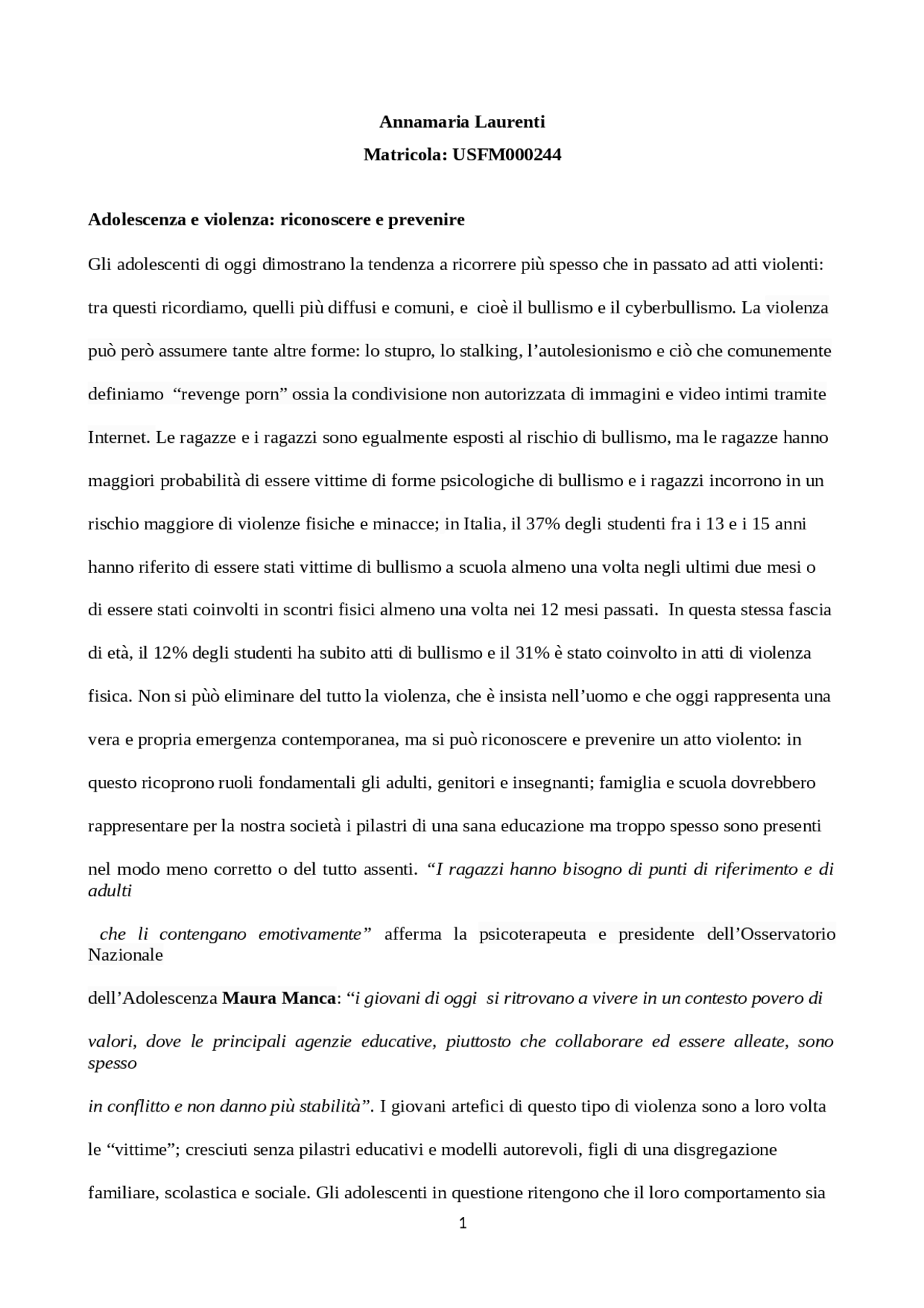 Adolescenza E Violenza Guide Progetti E Ricerche Di Scienze Dell