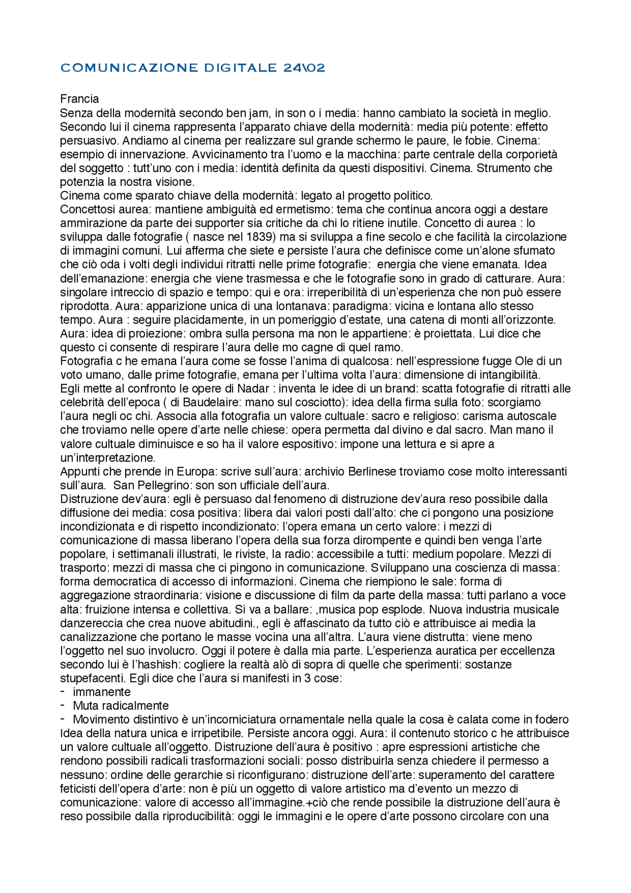 Comunicazione Digitale 2402 Docsity