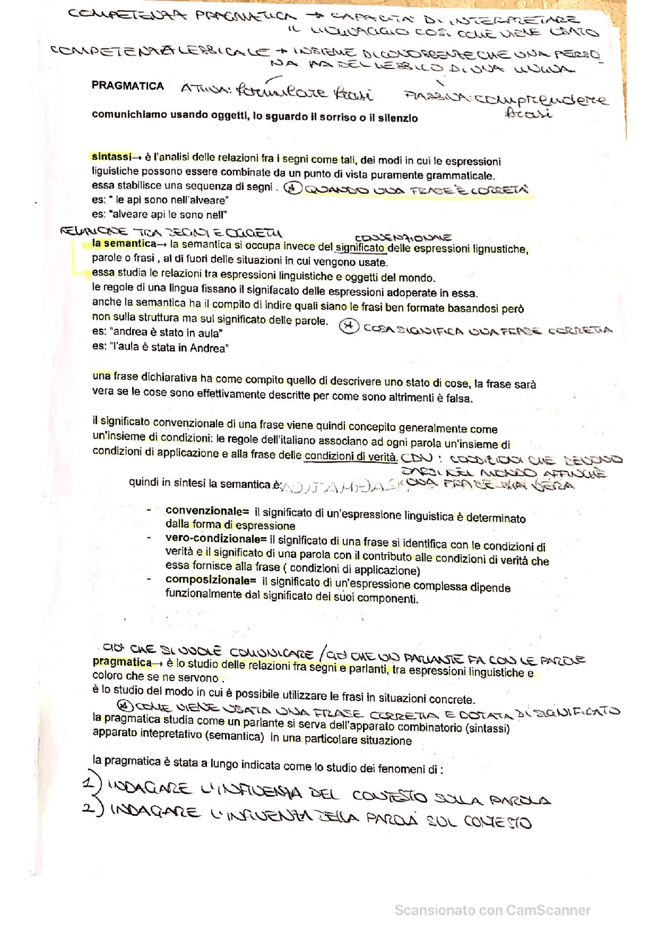 Appunti Comunicazione Verbale Pragmatica Docsity