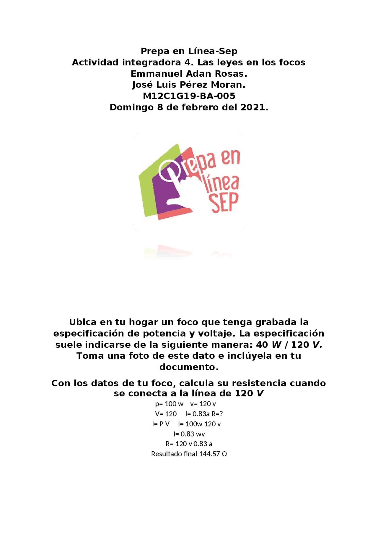 Las Leyes En Los Focos Docsity