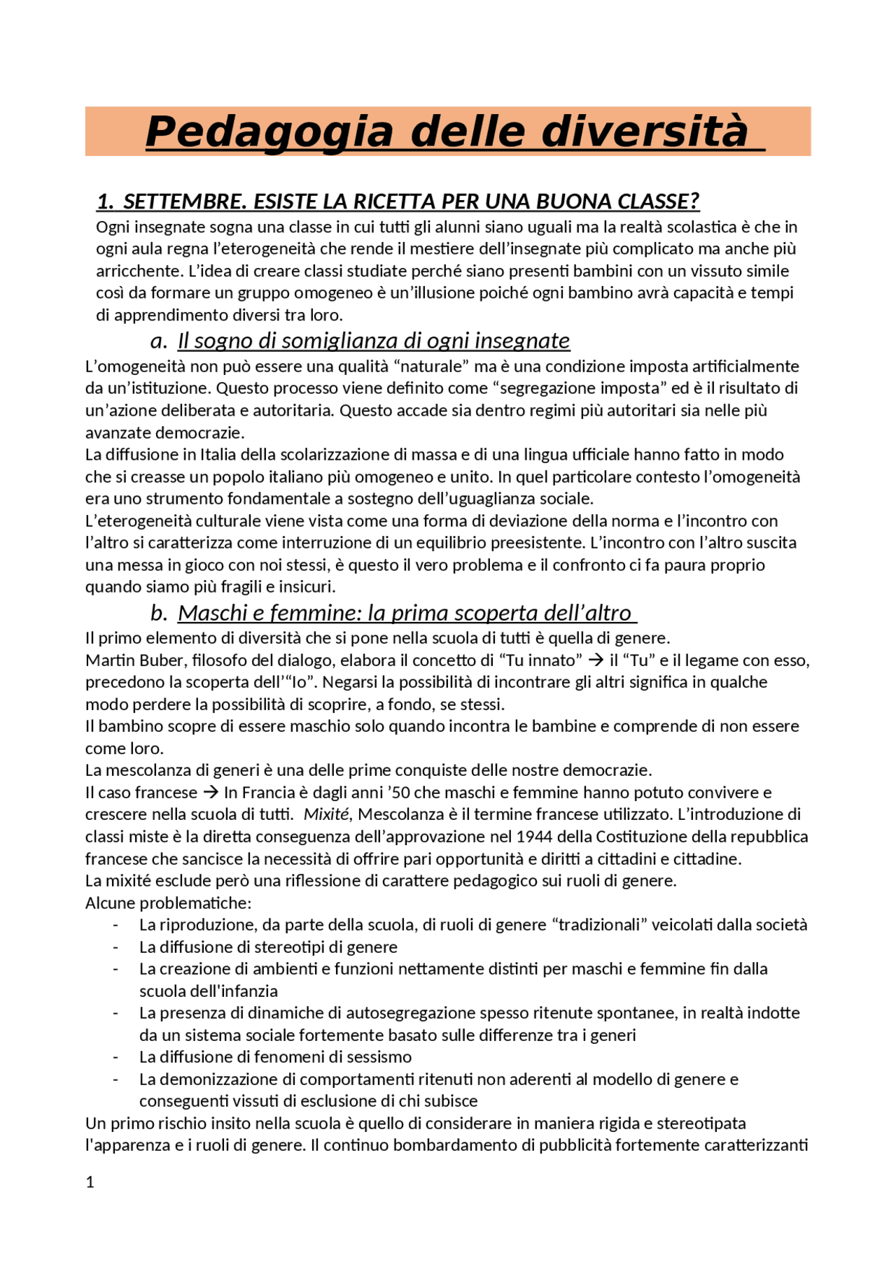 Pedagogia delle diversità. Anna Granata | Sintesi del corso di ...