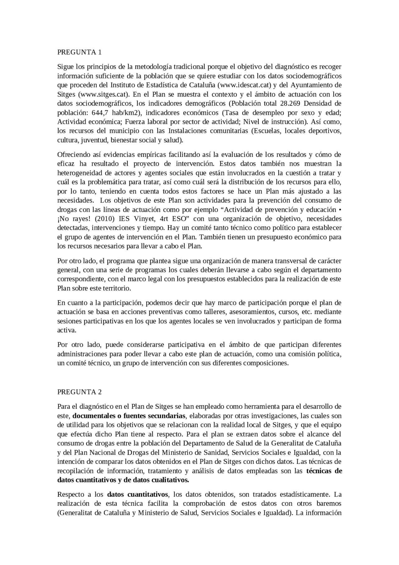 Evaluación E Intervención Social Pec 2 Ejercicios De Evaluación Del