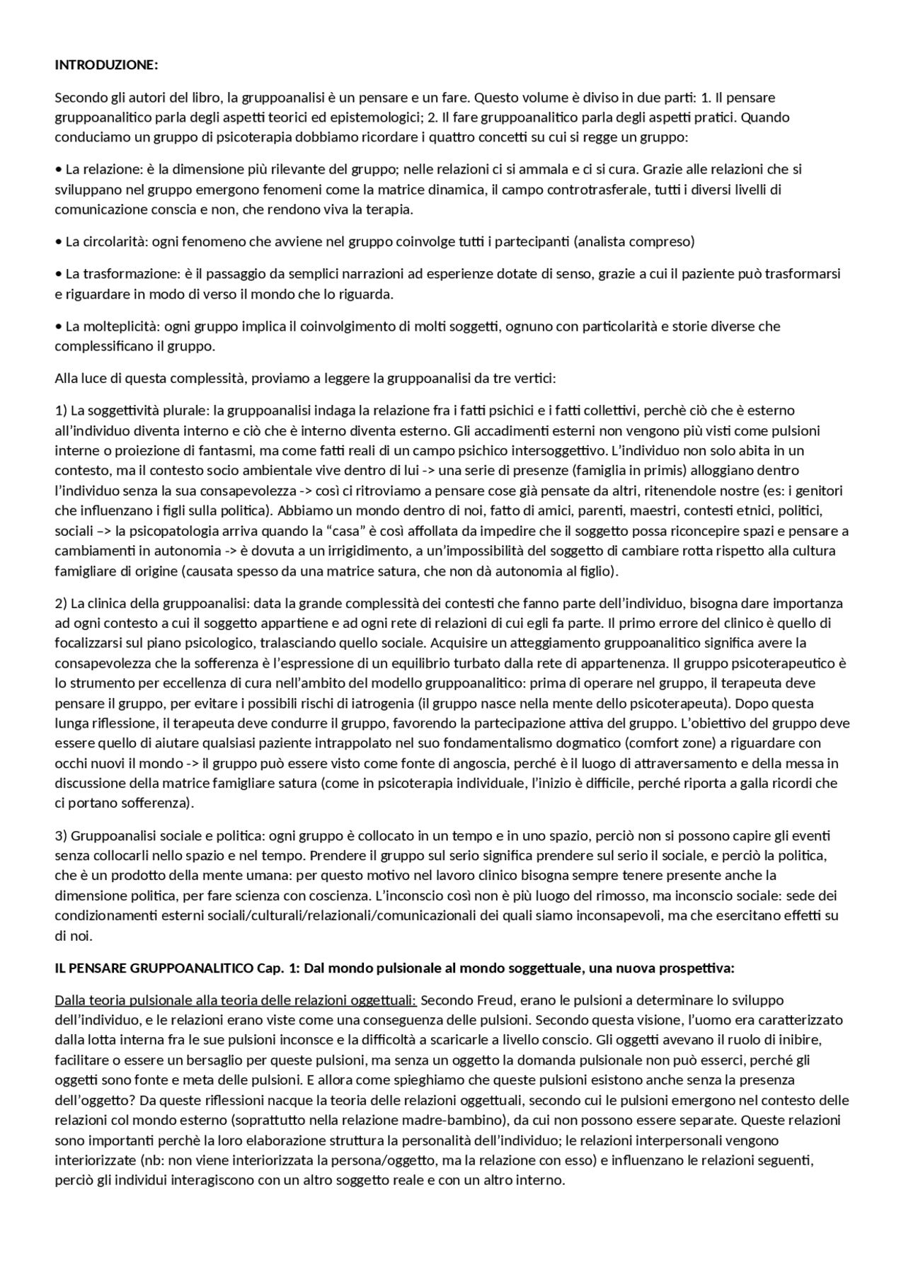 Processi E Dinamiche Di Gruppo Docsity