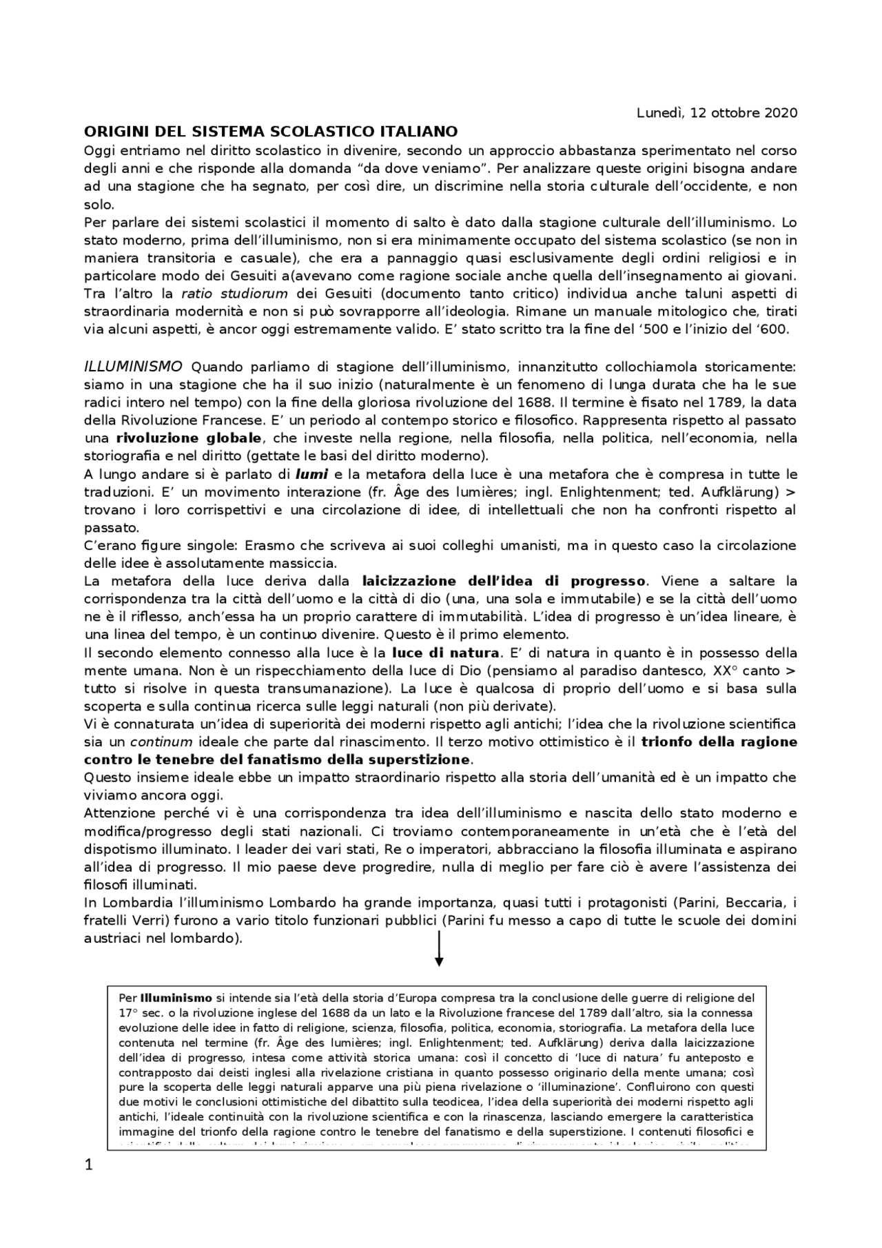 Legislazione Scolastica Docsity